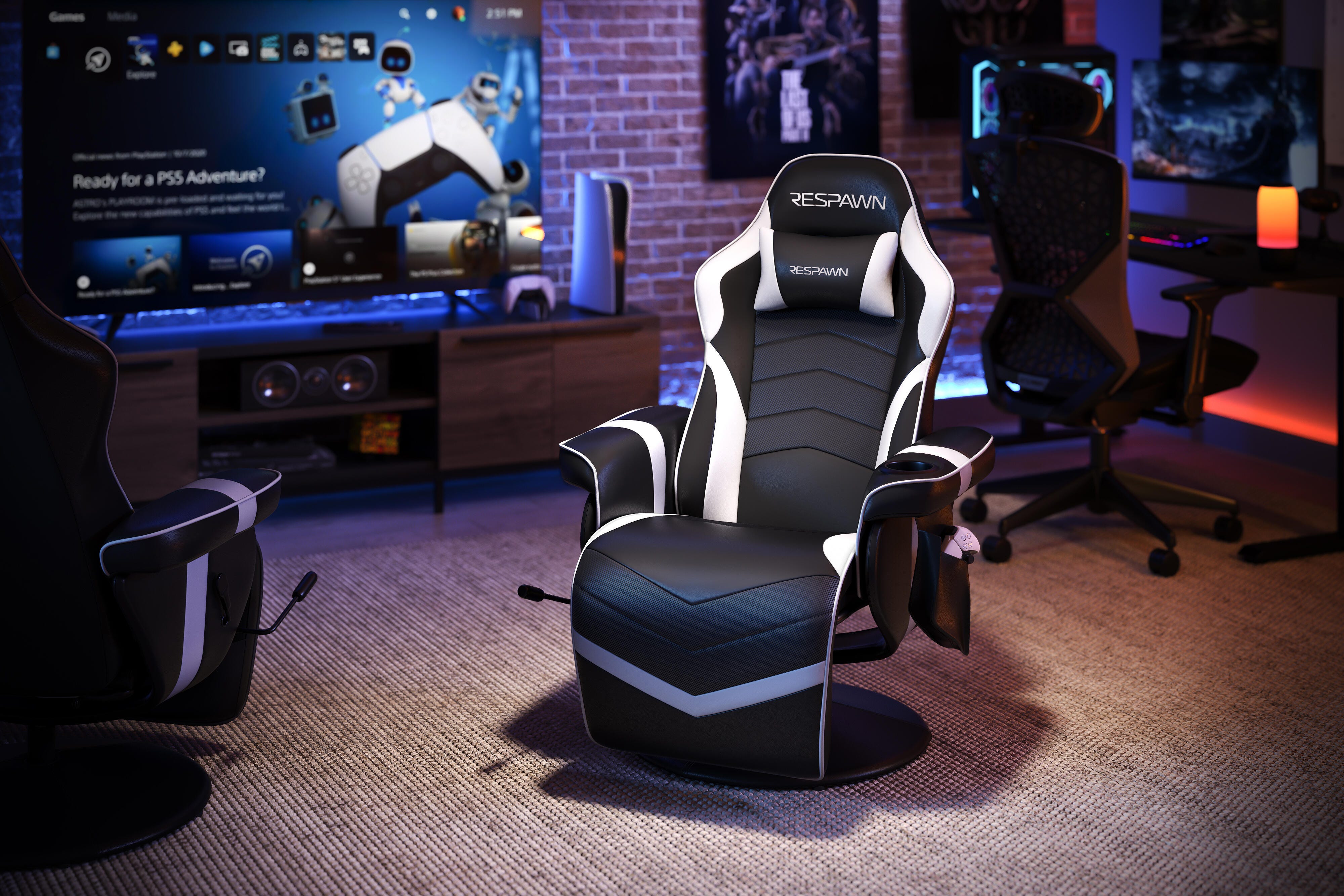 Click here for RESPAWN 900 Gaming Recliner Leather  White prices