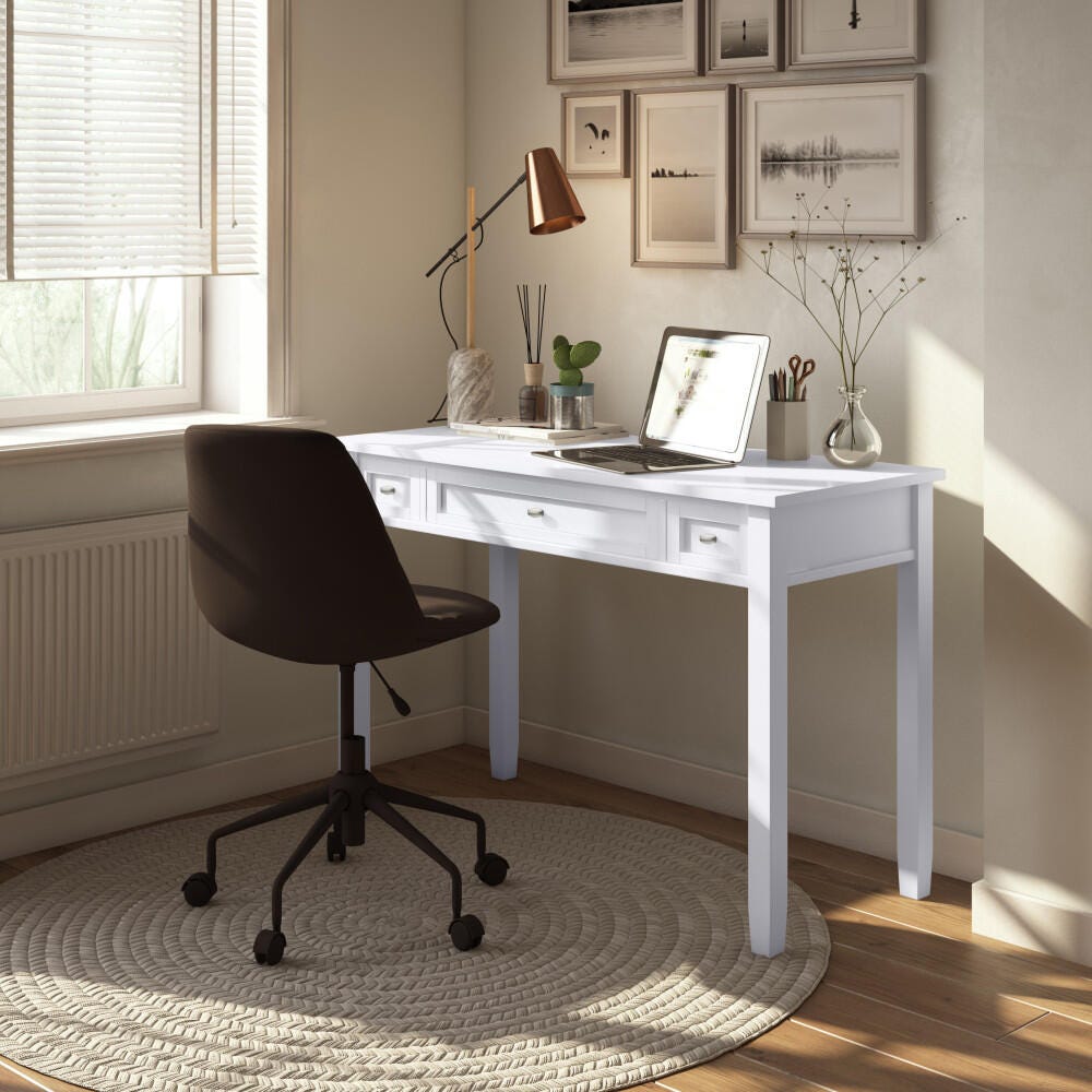 Click here for Warm Shaker 48 Wide Writing Desk  White prices