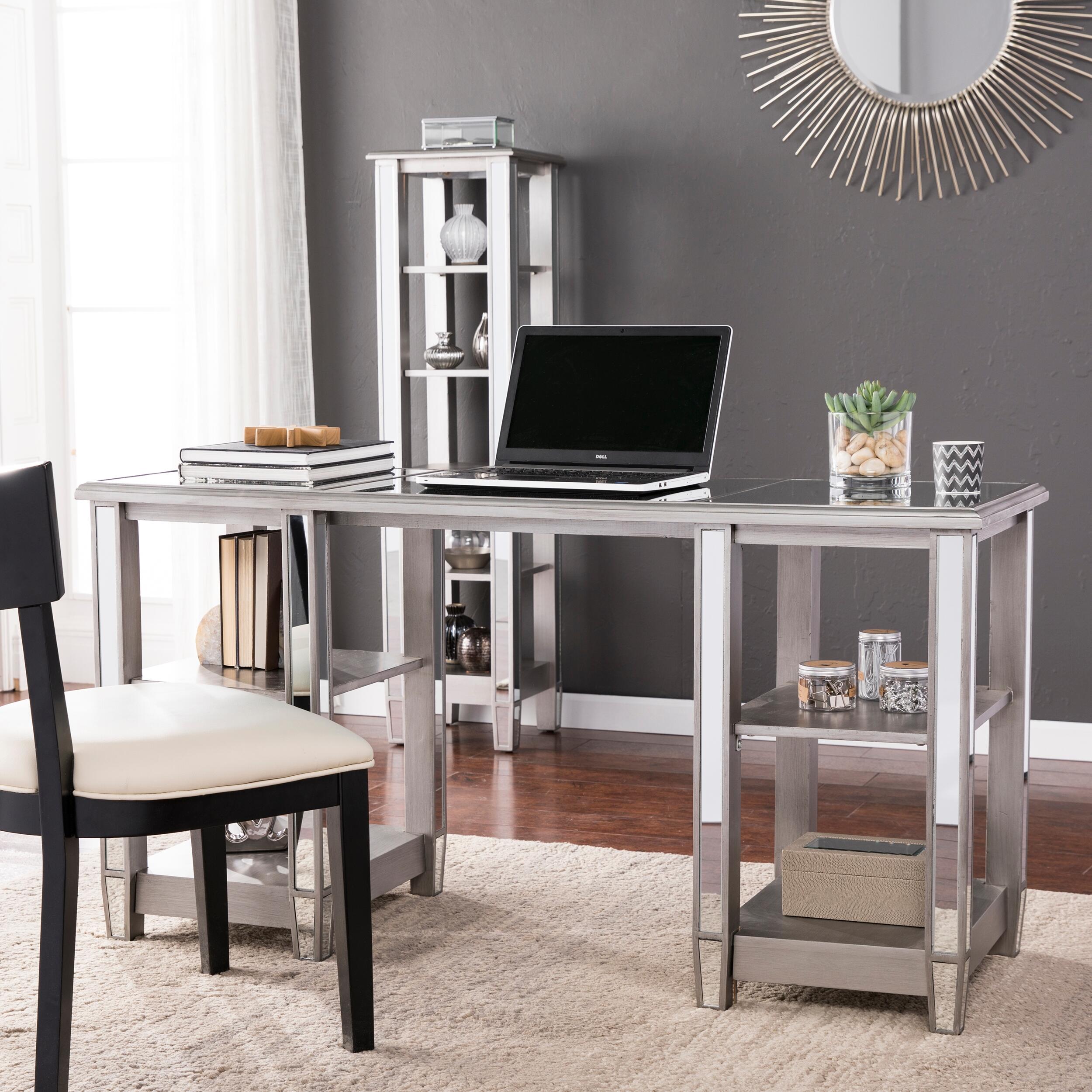 Click here for Southern Enterprises Furniture Mysti Mirrored Desk... prices