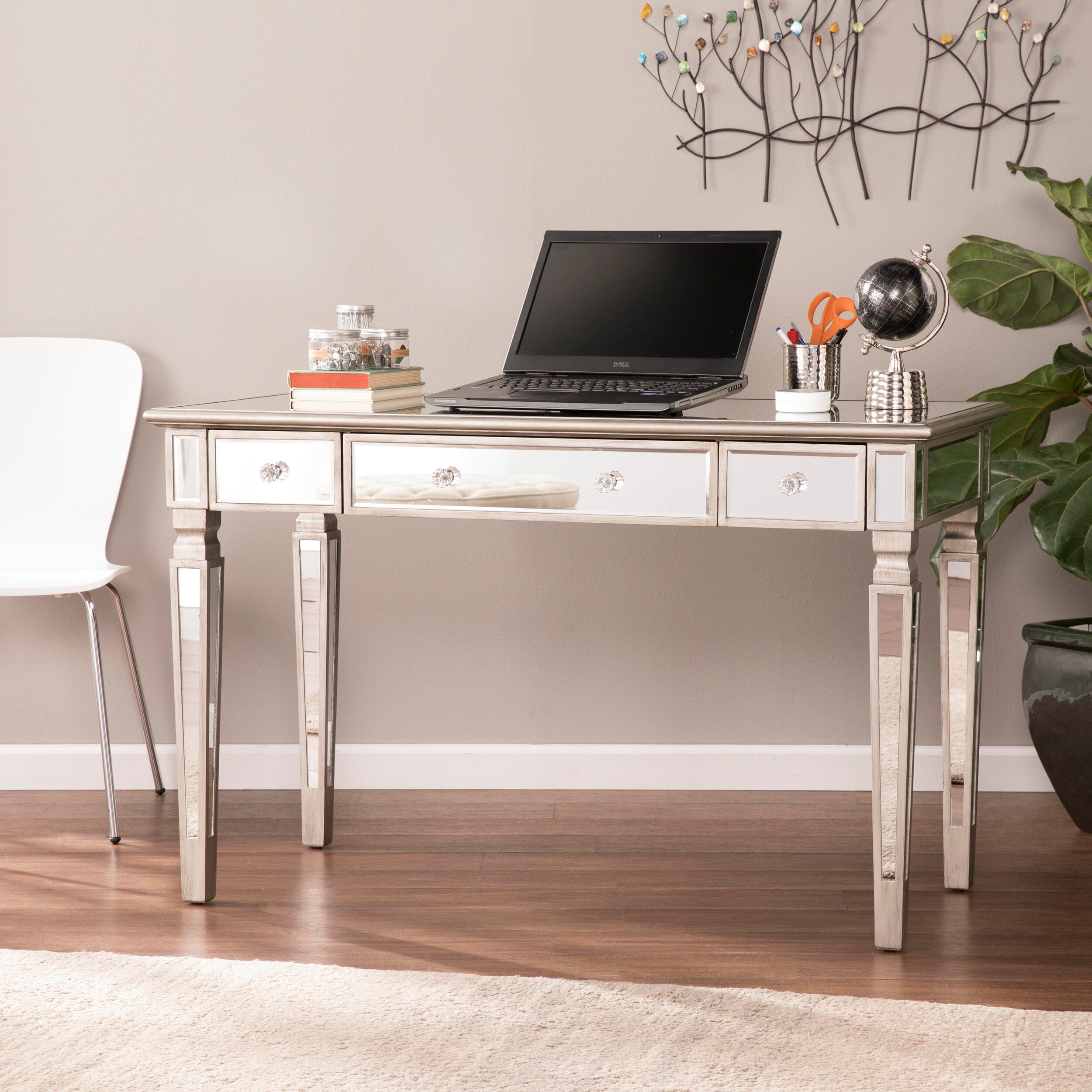 Click here for Southern Enterprises Furniture Mysti Mirrored Desk... prices