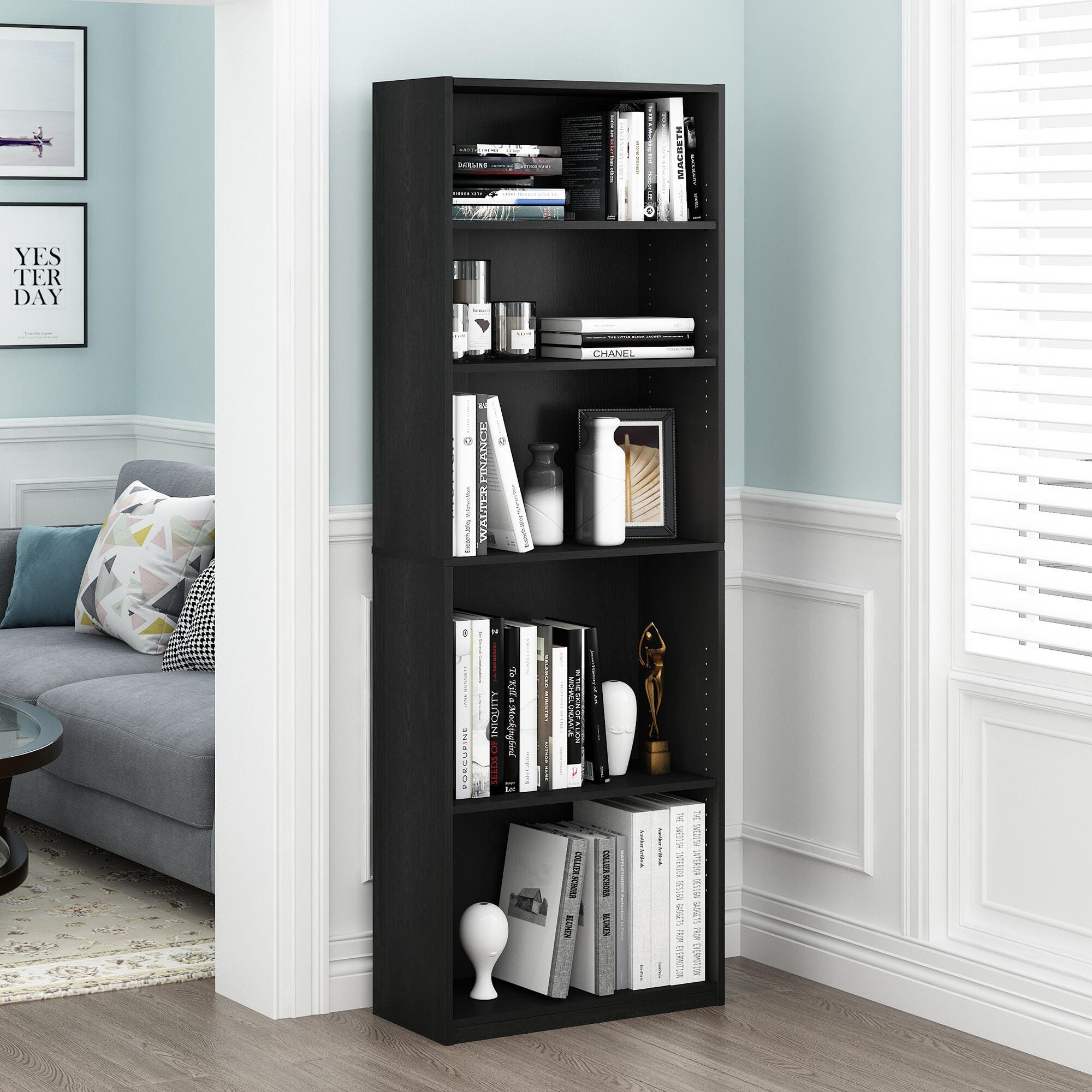 Click here for Furinno JAYA 5-Shelf Bookcase  Blackwood prices