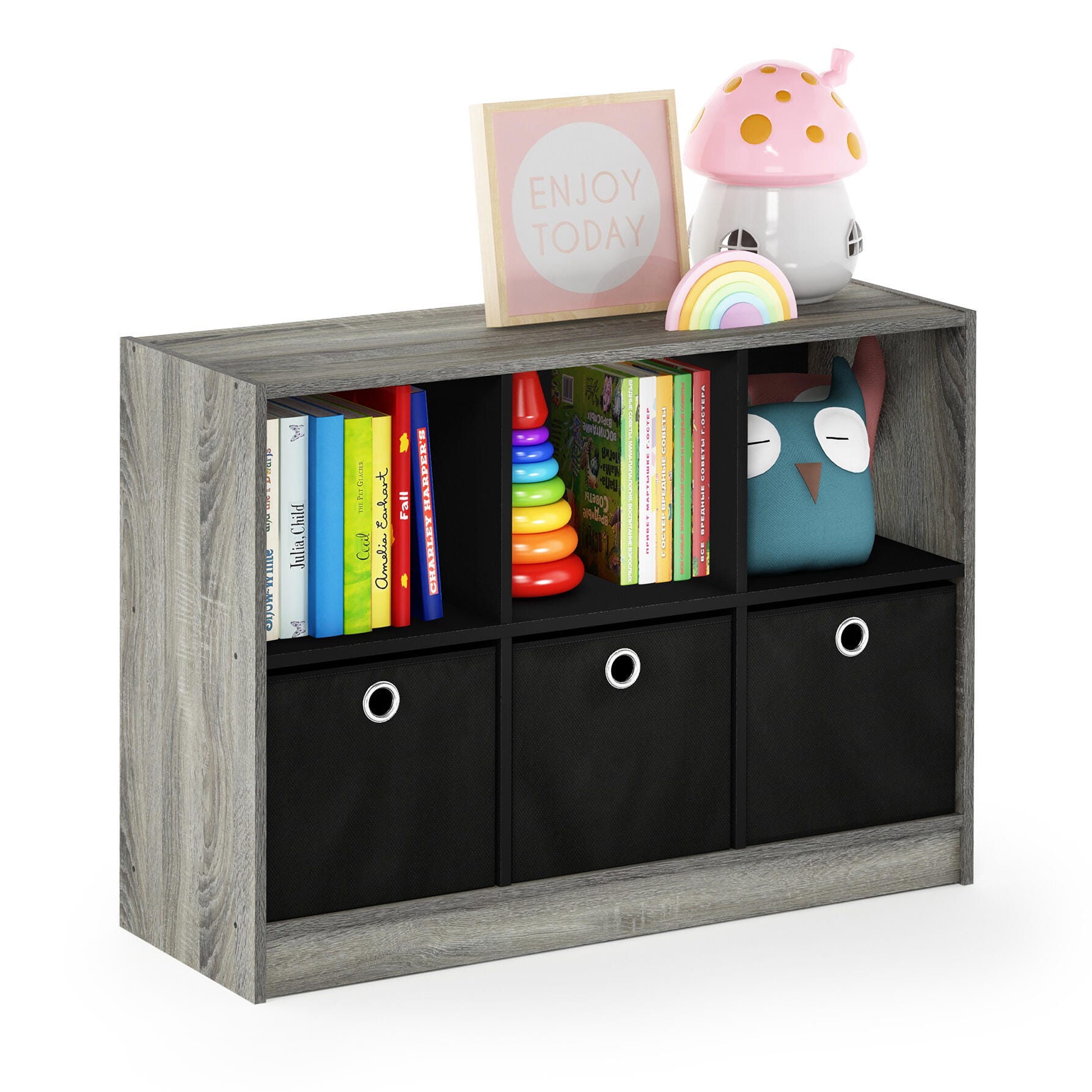Click here for Furinno Basic Bookcase Storage with Bins  French O... prices