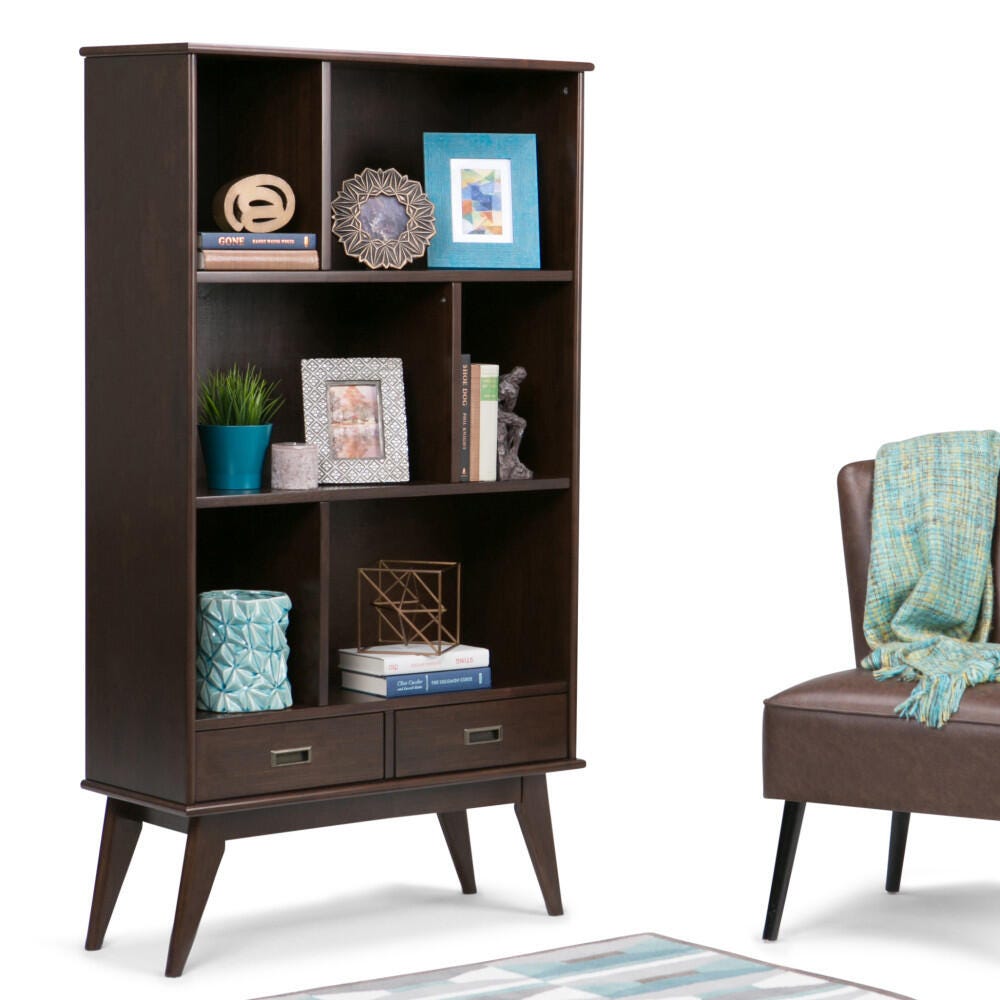 Click here for Simpli Home Draper Bookcase and Storage Unit  Brow... prices