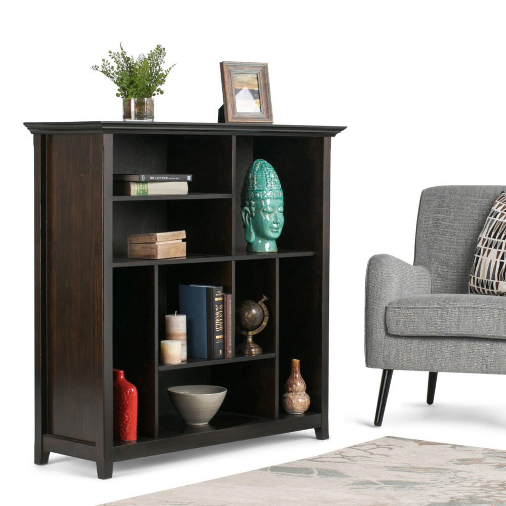 Click here for Simpli Home Amherst 44 Multi Cube Bookcase  Brown prices