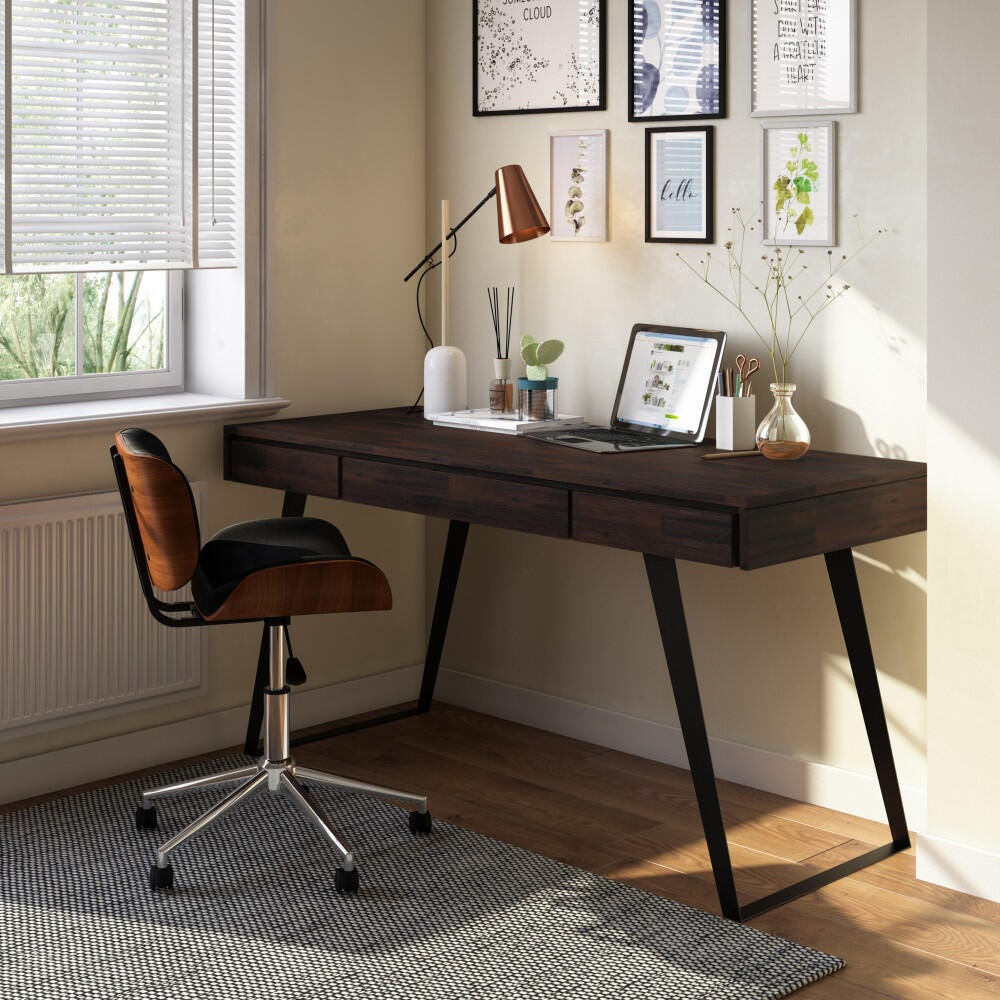 Click here for Lowry Industrial 54 Desk  Dark Brown prices