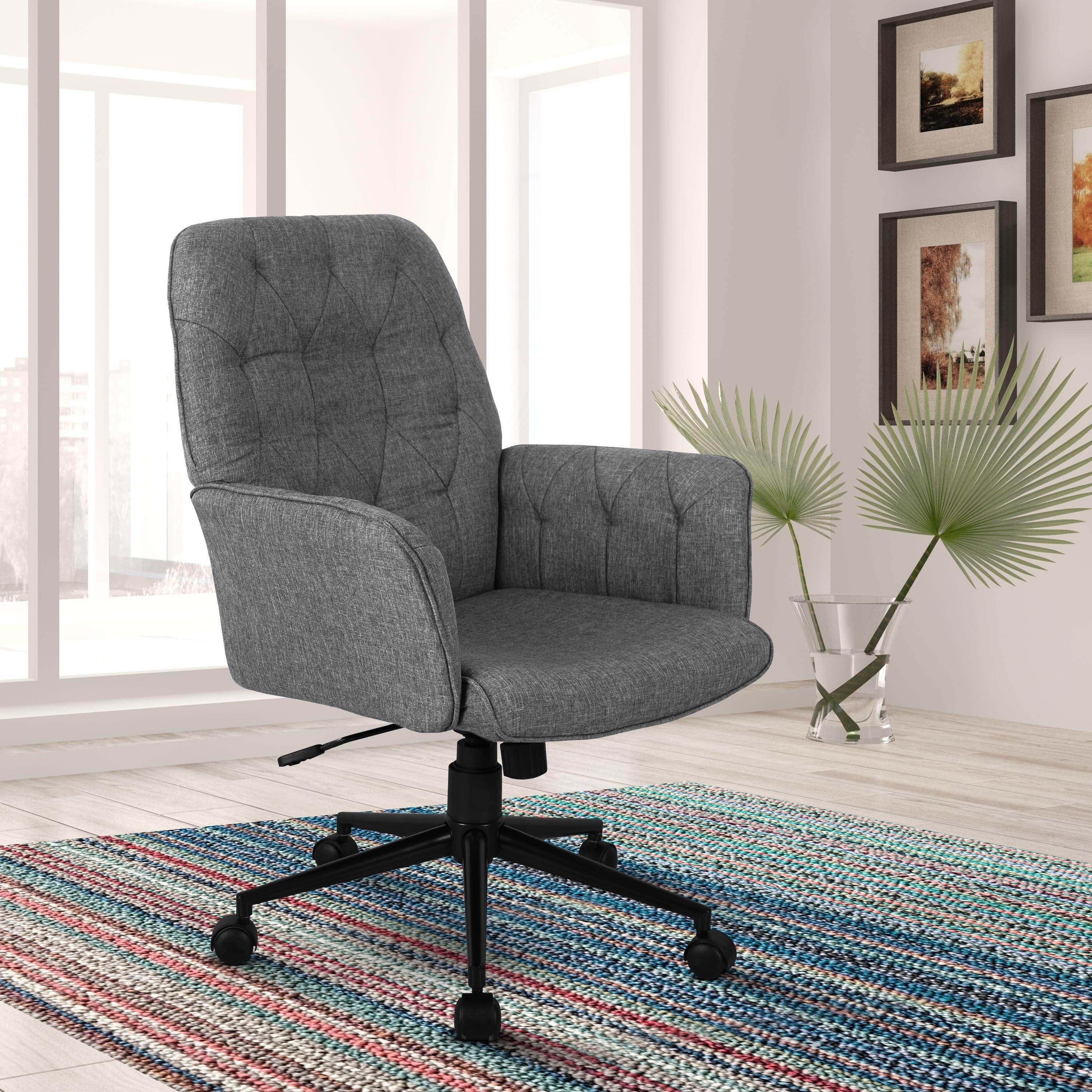 Click here for Techni Mobili Modern Tufted Office Chair with Arms... prices