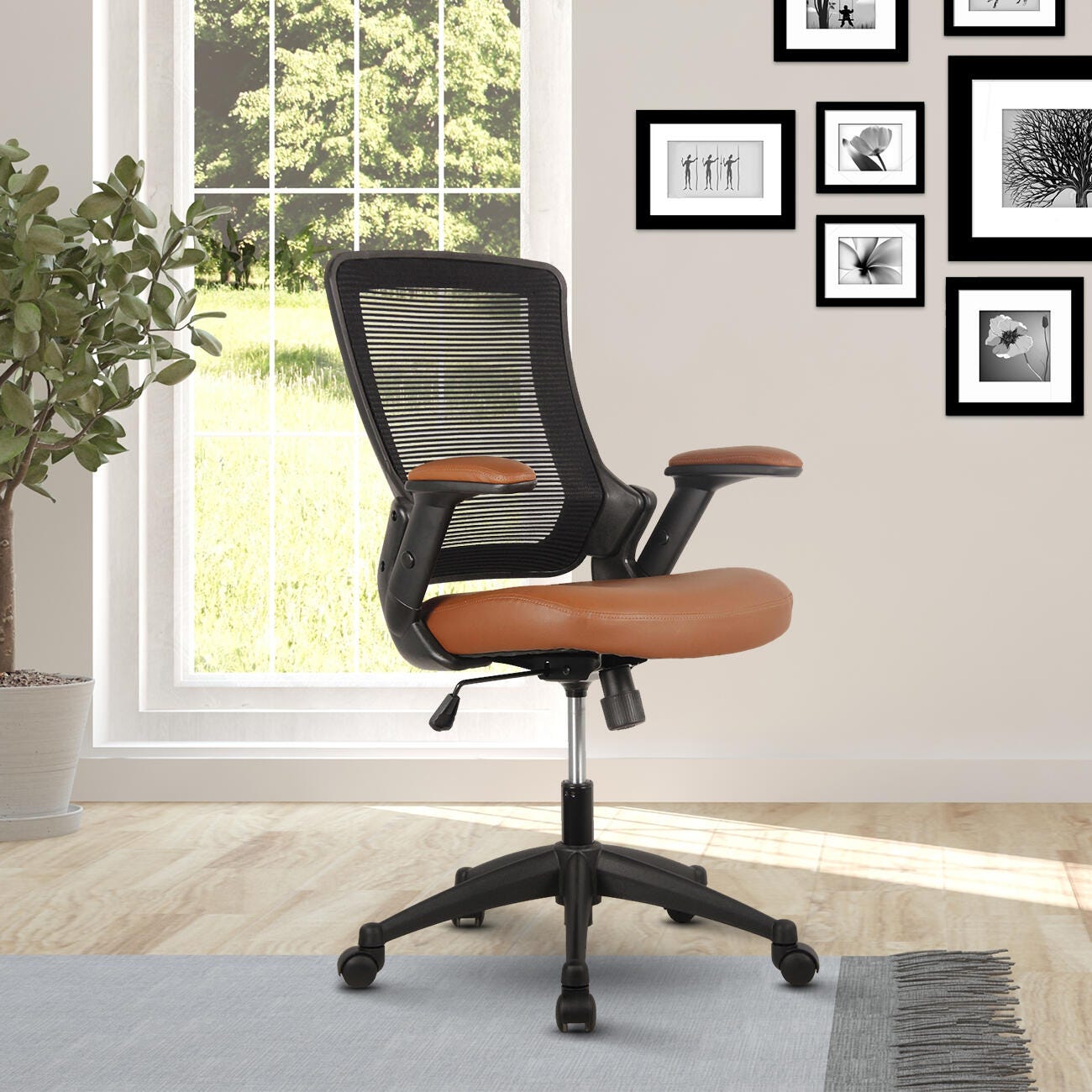 Click here for Techni Mobili Mid-Back Mesh Task Office Chair  Bro... prices