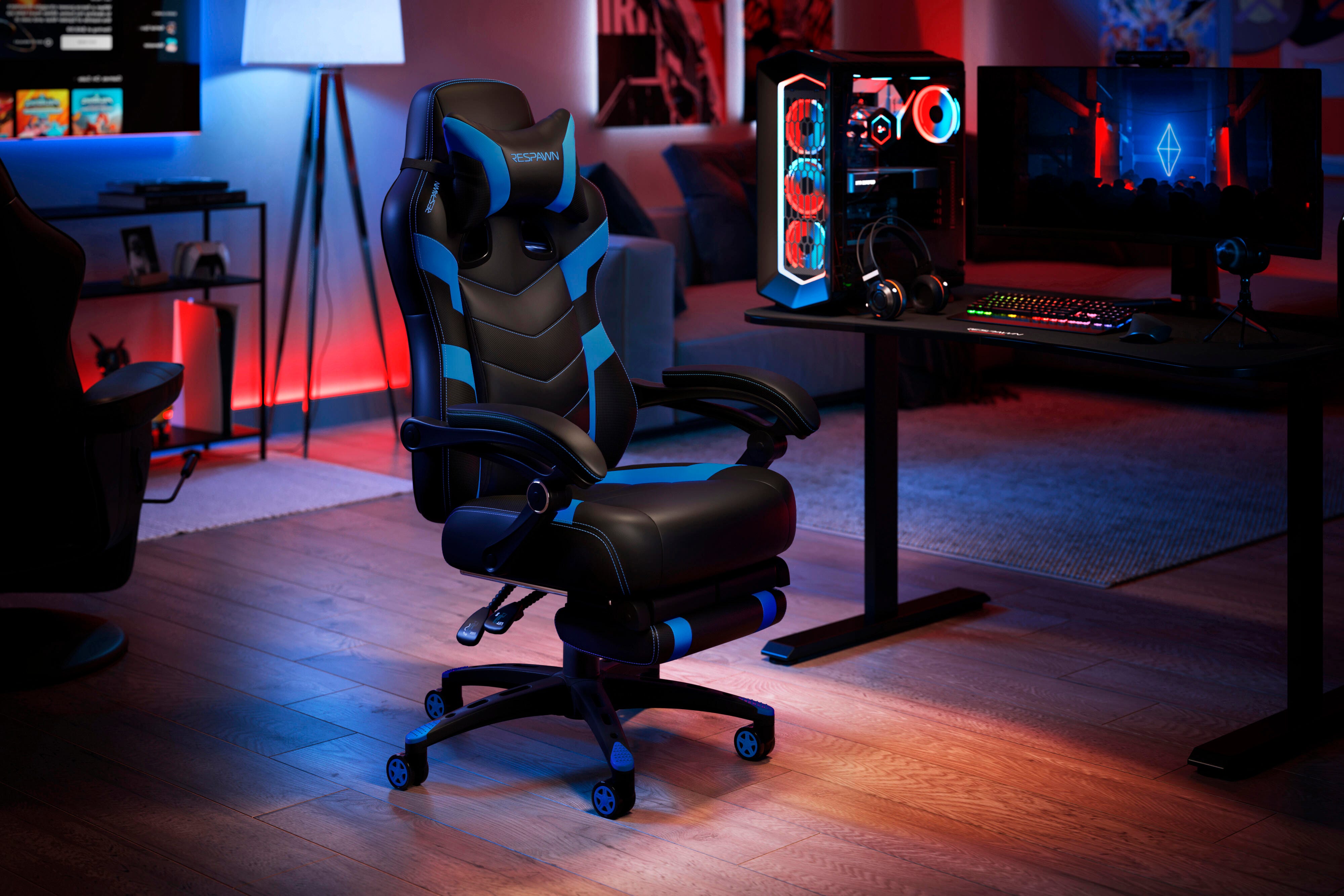 Click here for RESPAWN 110 Pro Gaming Chair Leather  Blue prices