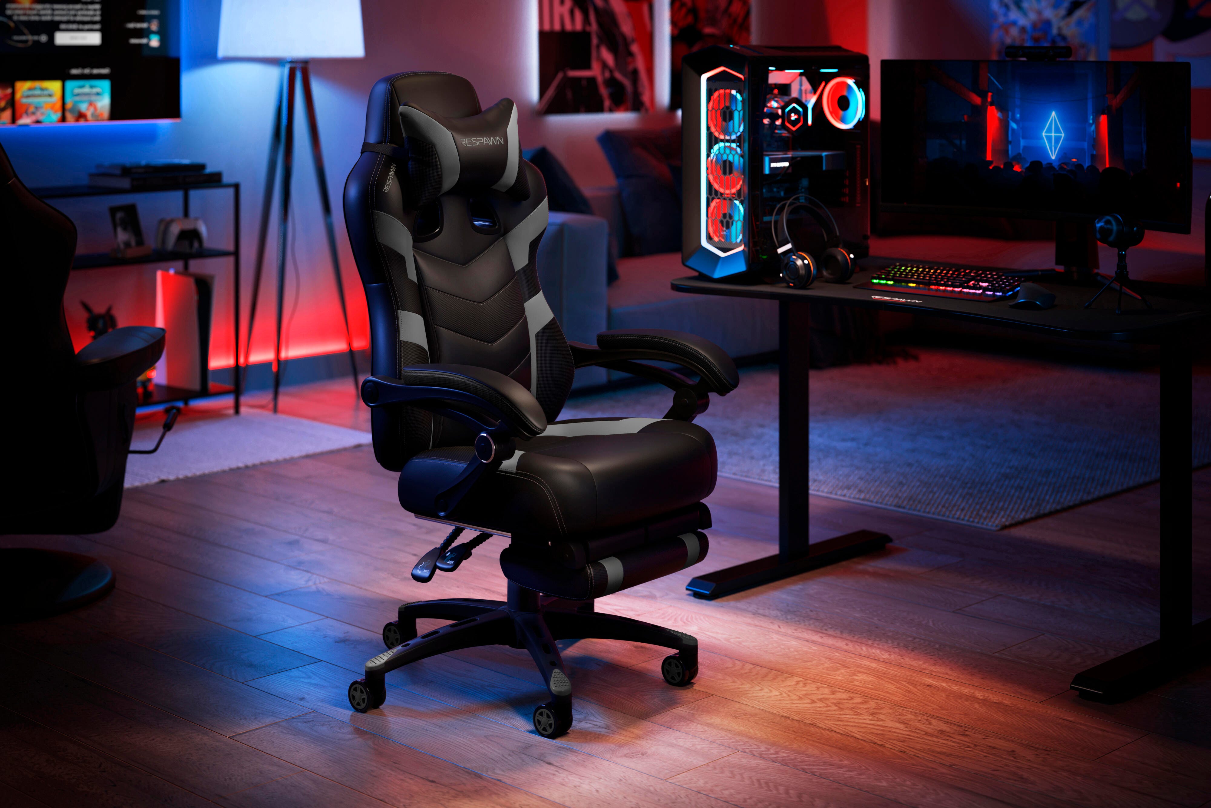 Click here for RESPAWN 110 Pro Gaming Chair Leather  Gray prices
