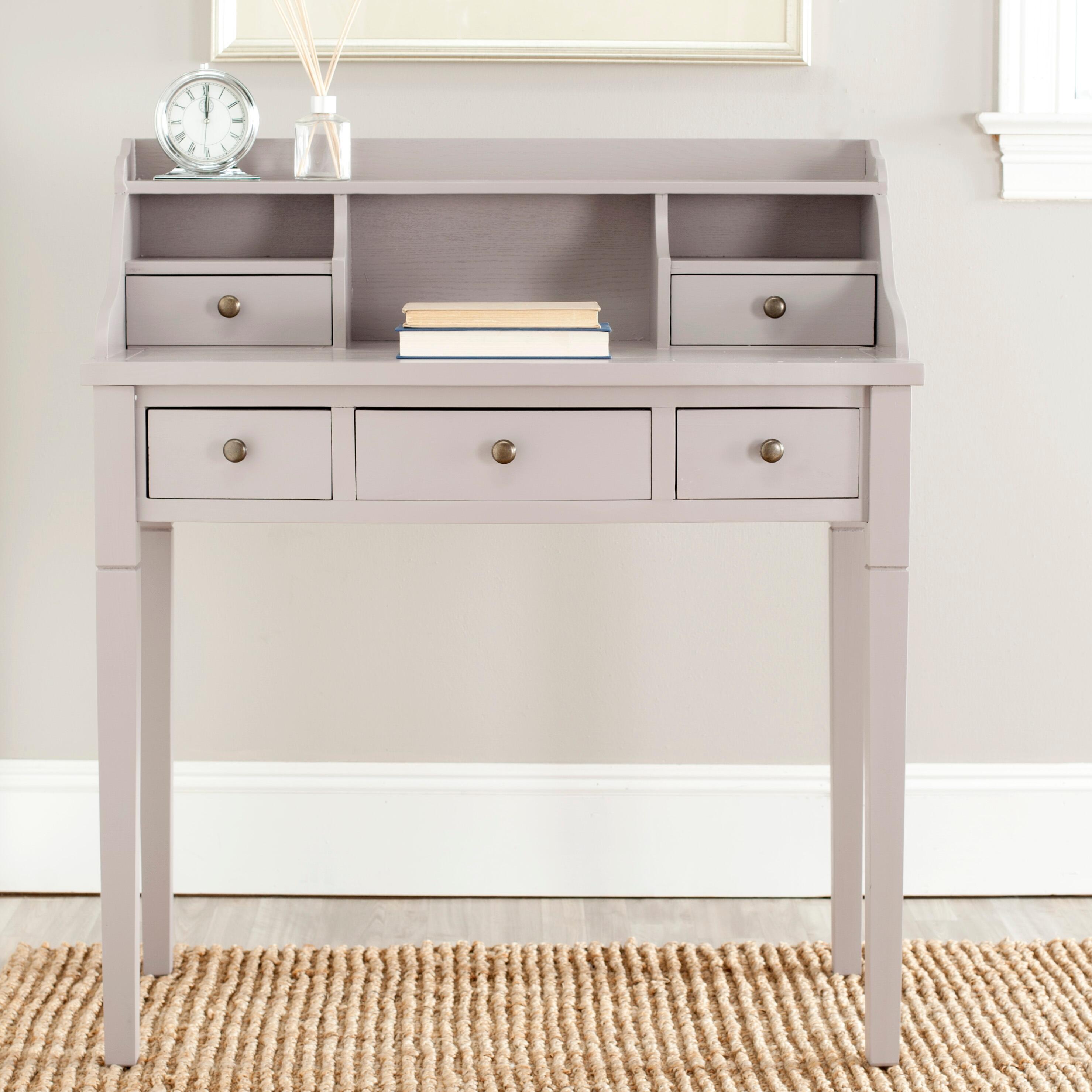 Click here for 5-Drawer Writing Desk  Gray prices