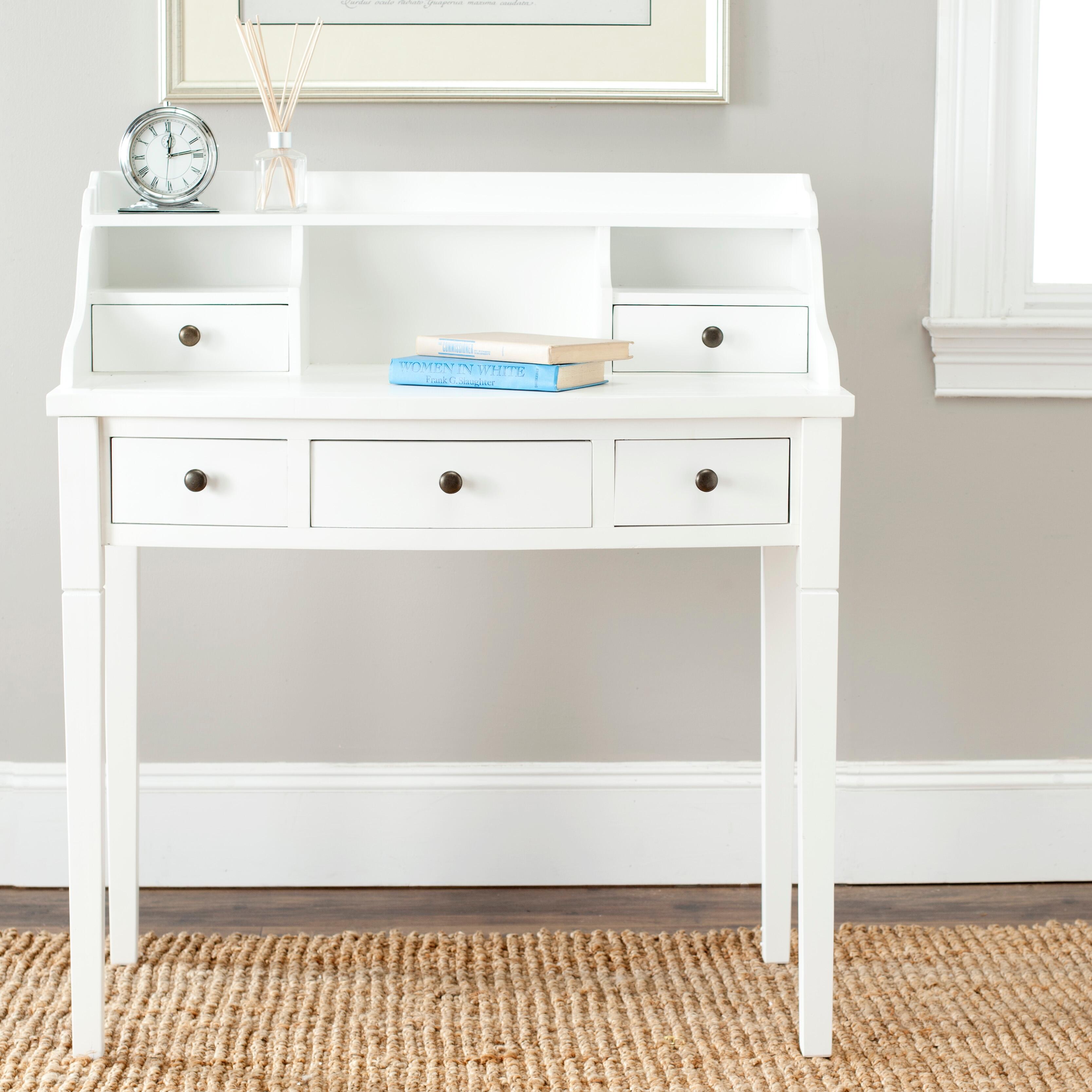 Click here for 5 Drawer Writing Desk  White prices