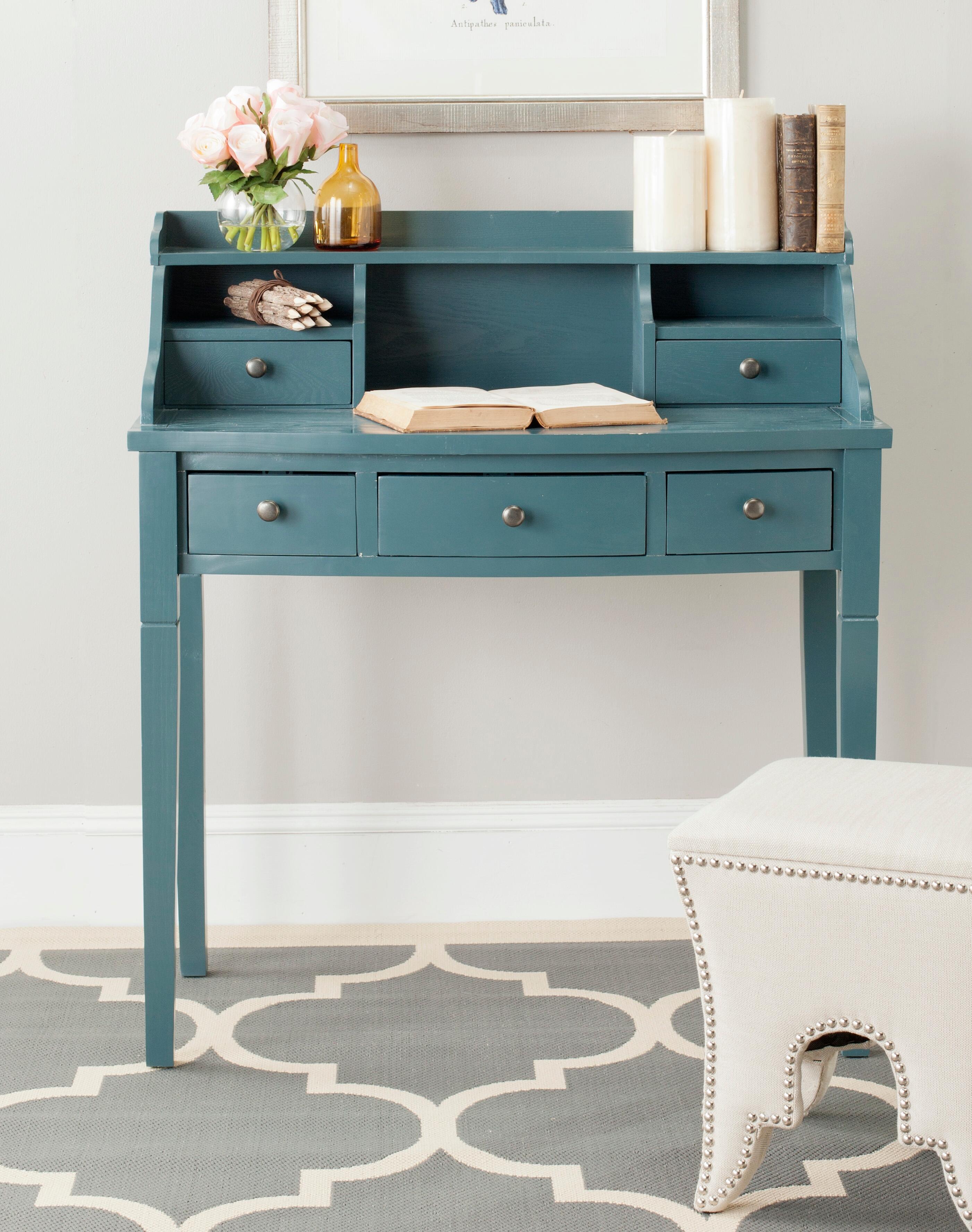 Click here for 5 Drawer Writing Desk  Blue prices