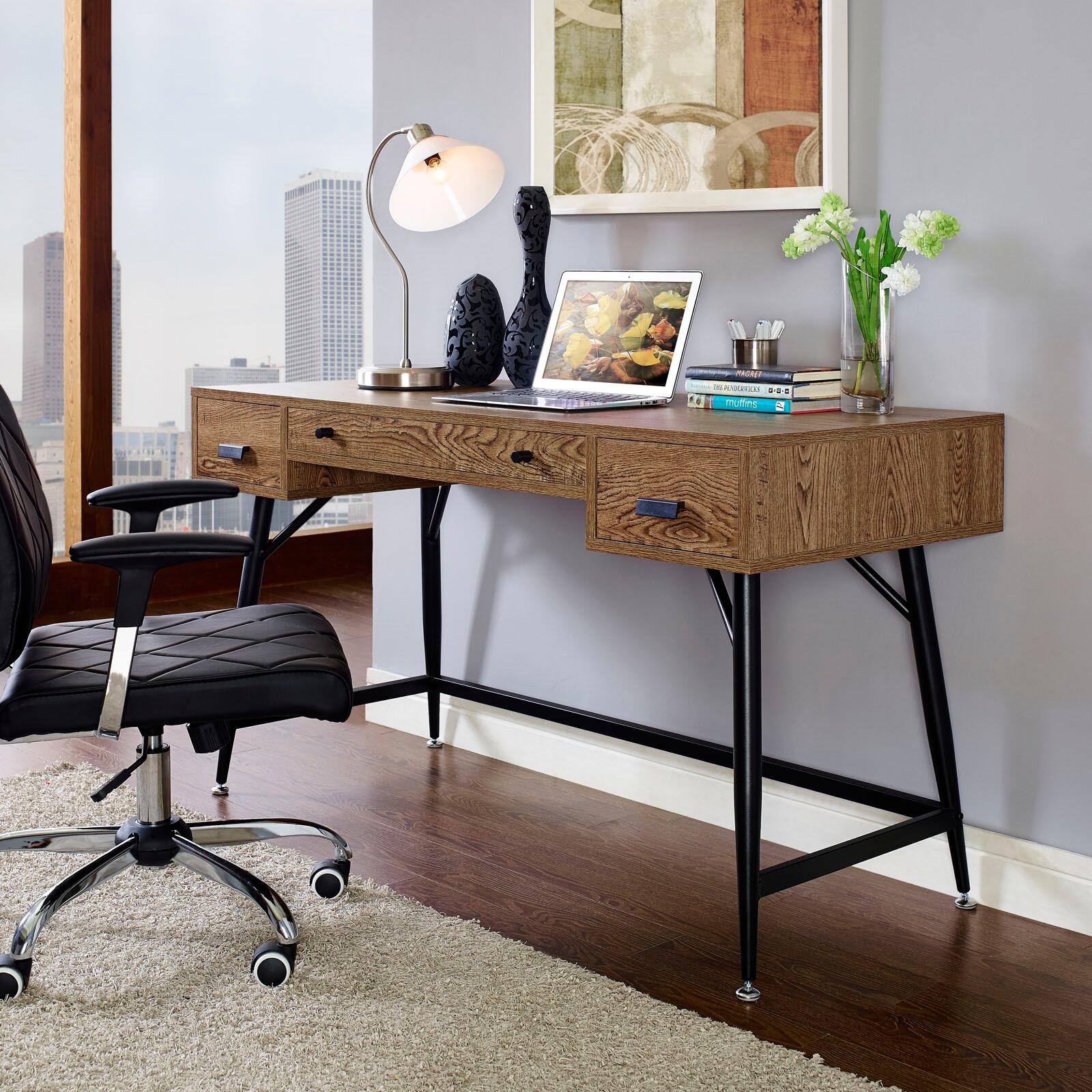 Click here for Modway Surplus Office Desk  Walnut prices