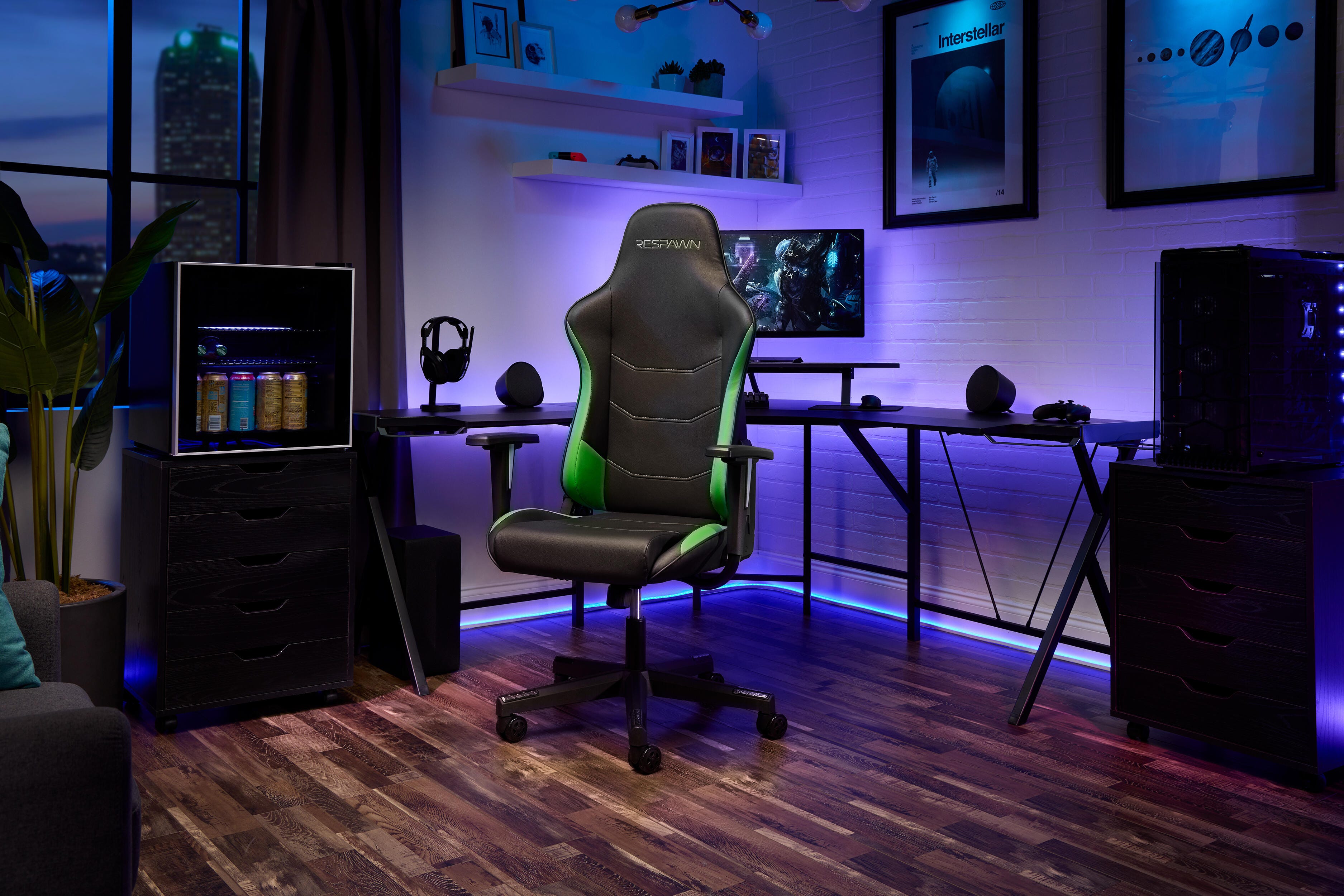 Click here for RESPAWN 110 Ergonomic Gaming Chair  Green prices