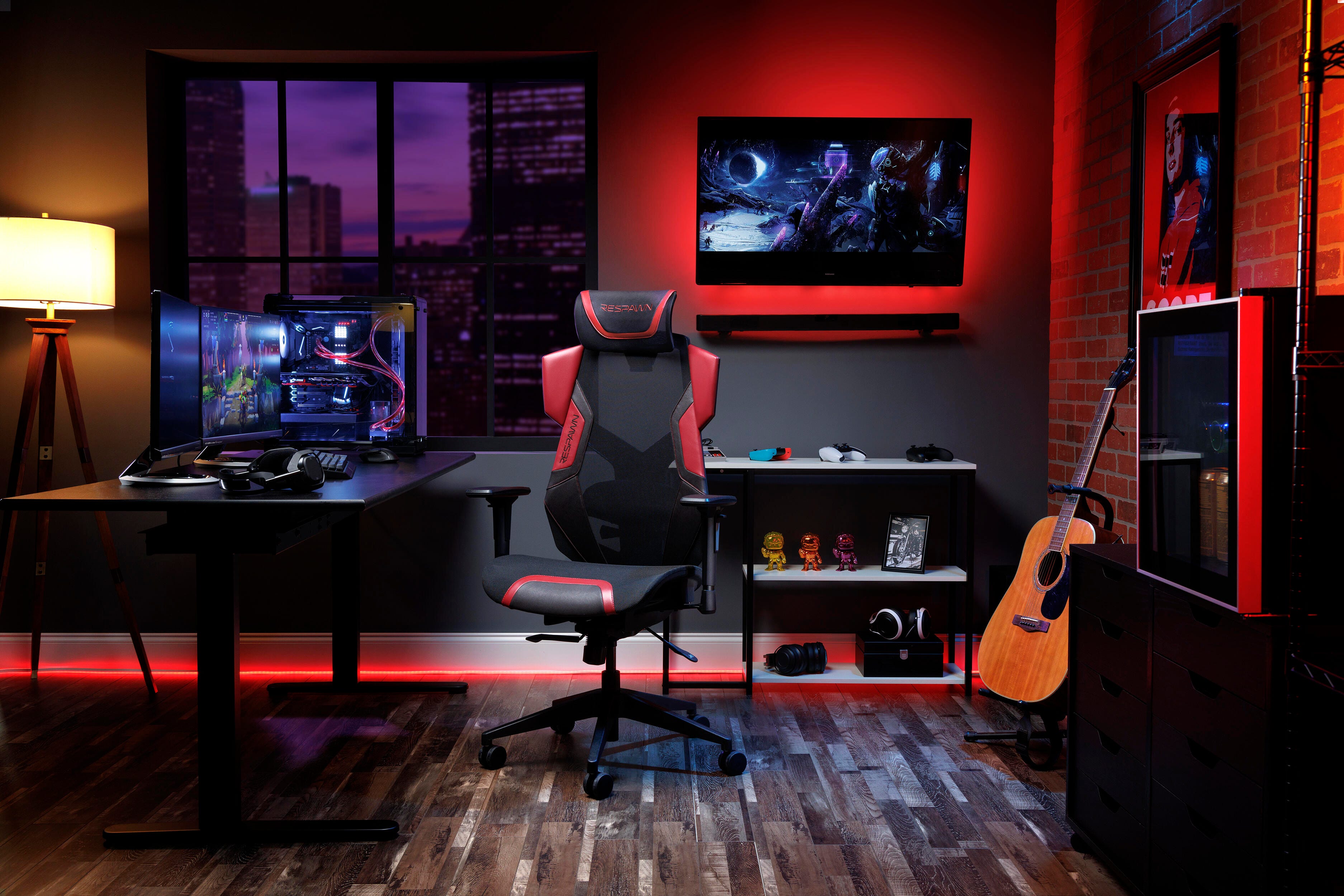 Click here for RESPAWN FLEXX Mesh Gaming Chair  Red prices