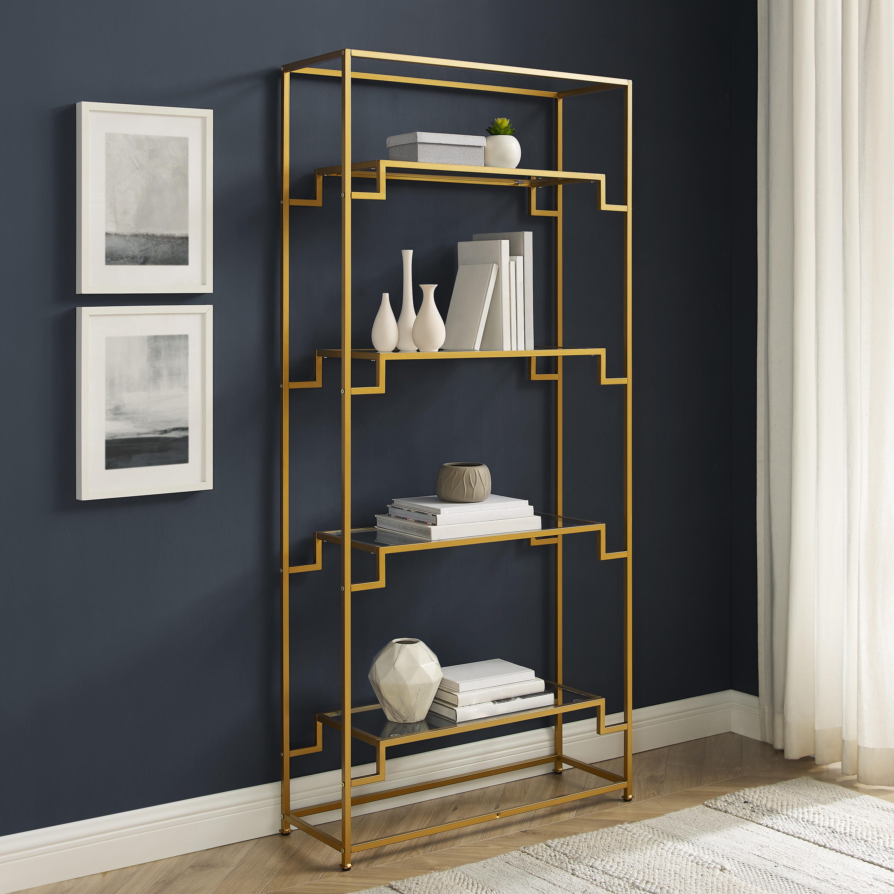 Click here for Crosley Furniture Celeste 72 Bookcase  Gold prices
