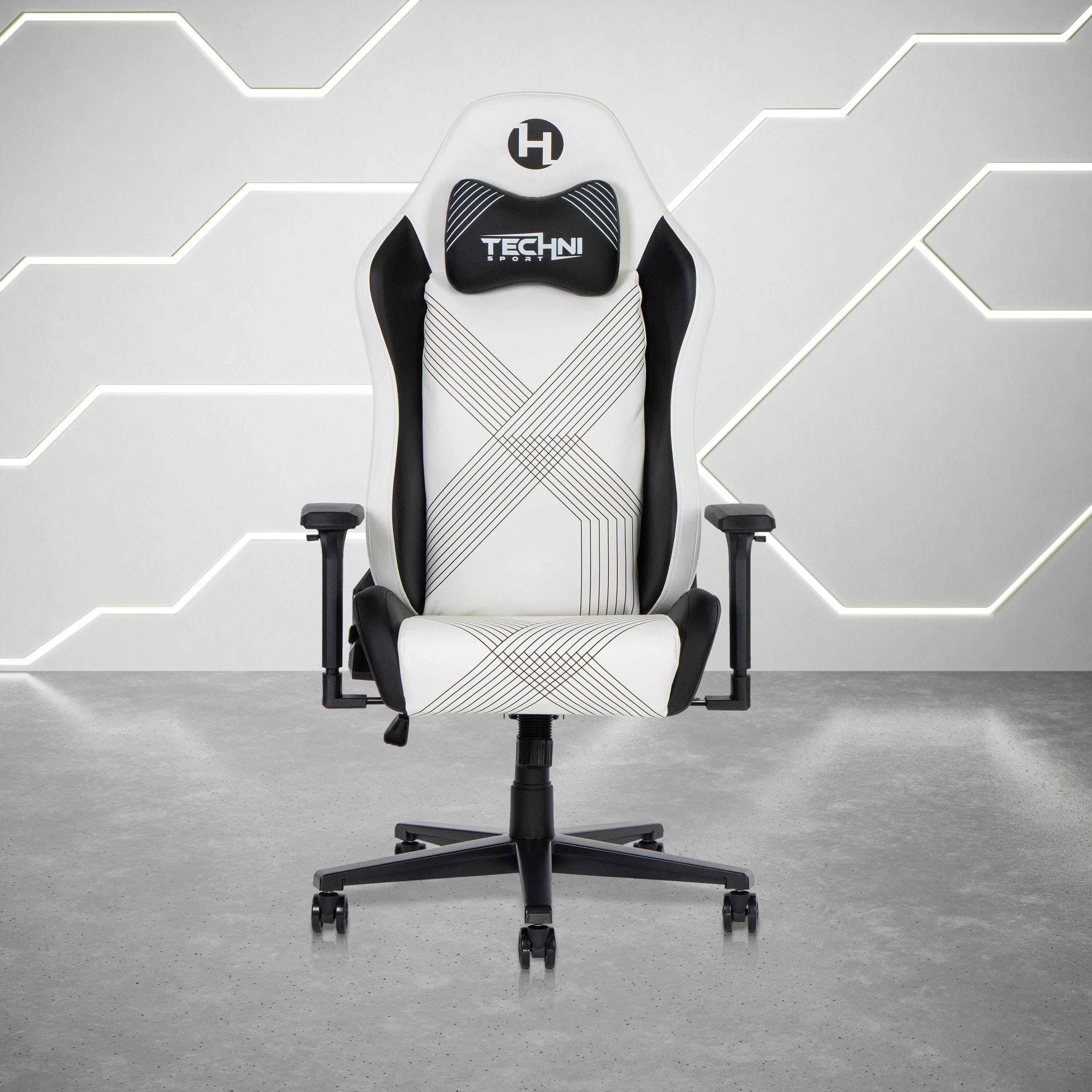 Click here for Techni Sport Comfort Edge Gaming Chair  White/Blac... prices