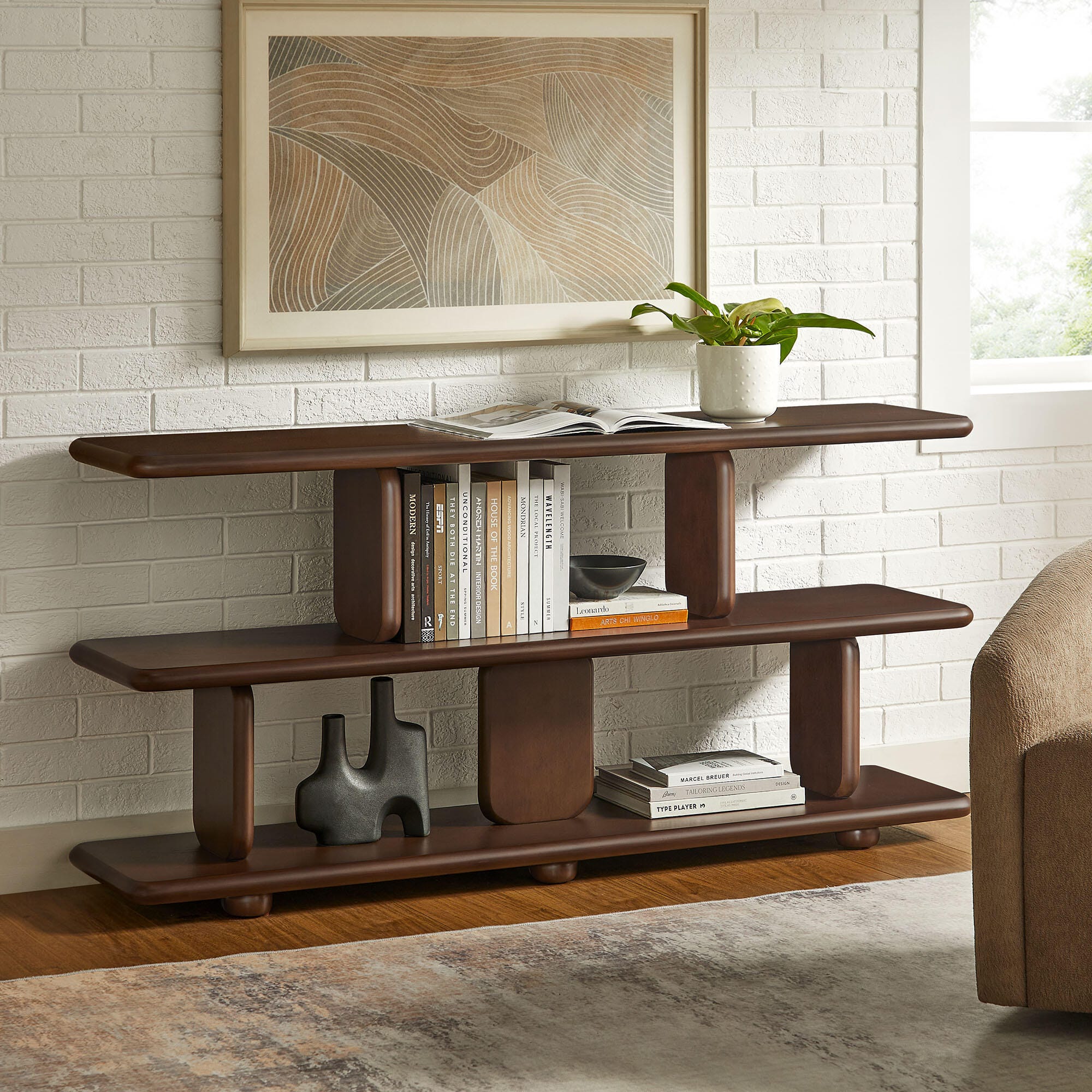 Click here for Modway Lyle 29 Bookshelf  Walnut prices