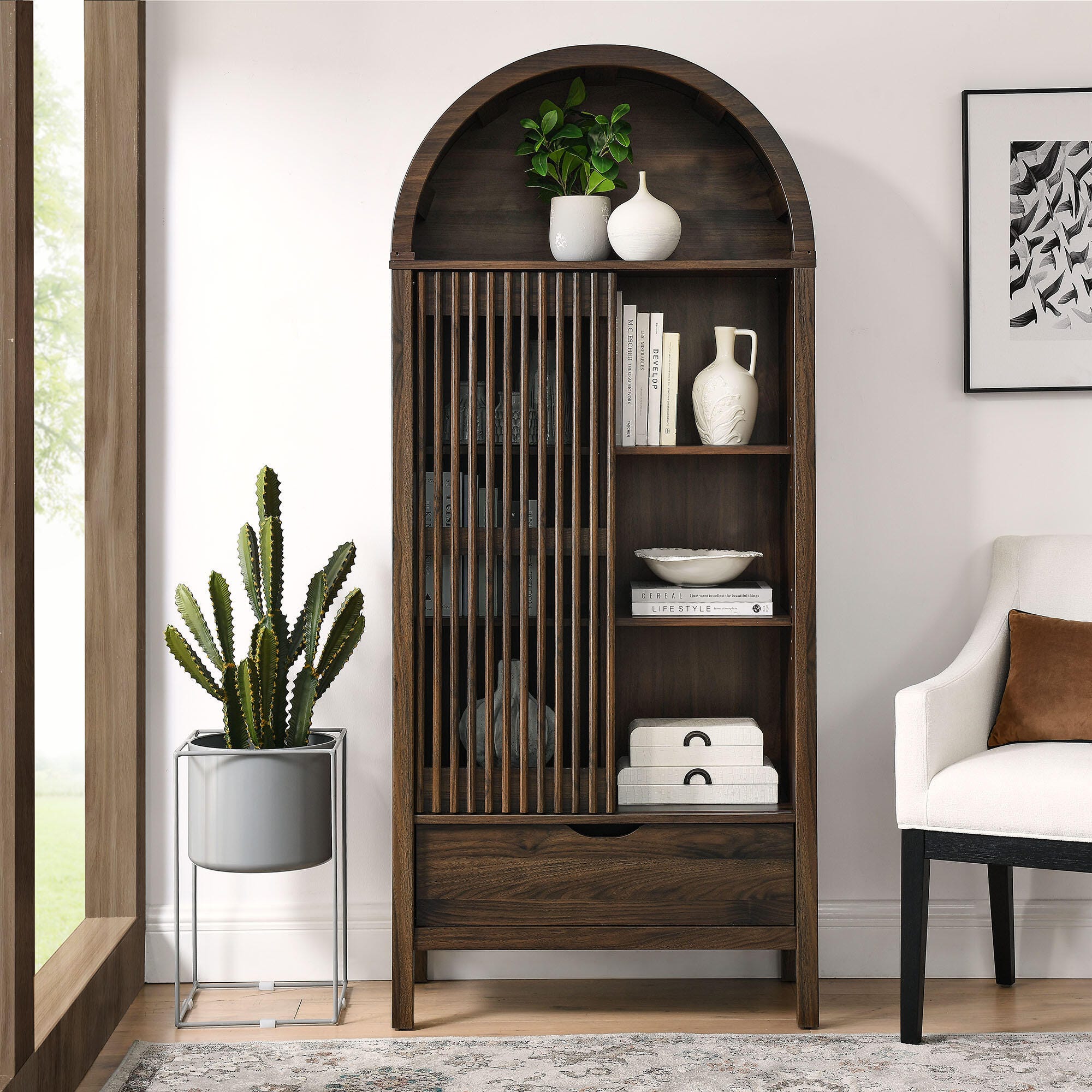 Click here for Modway Vaughn Storage Cabinet  Walnut prices