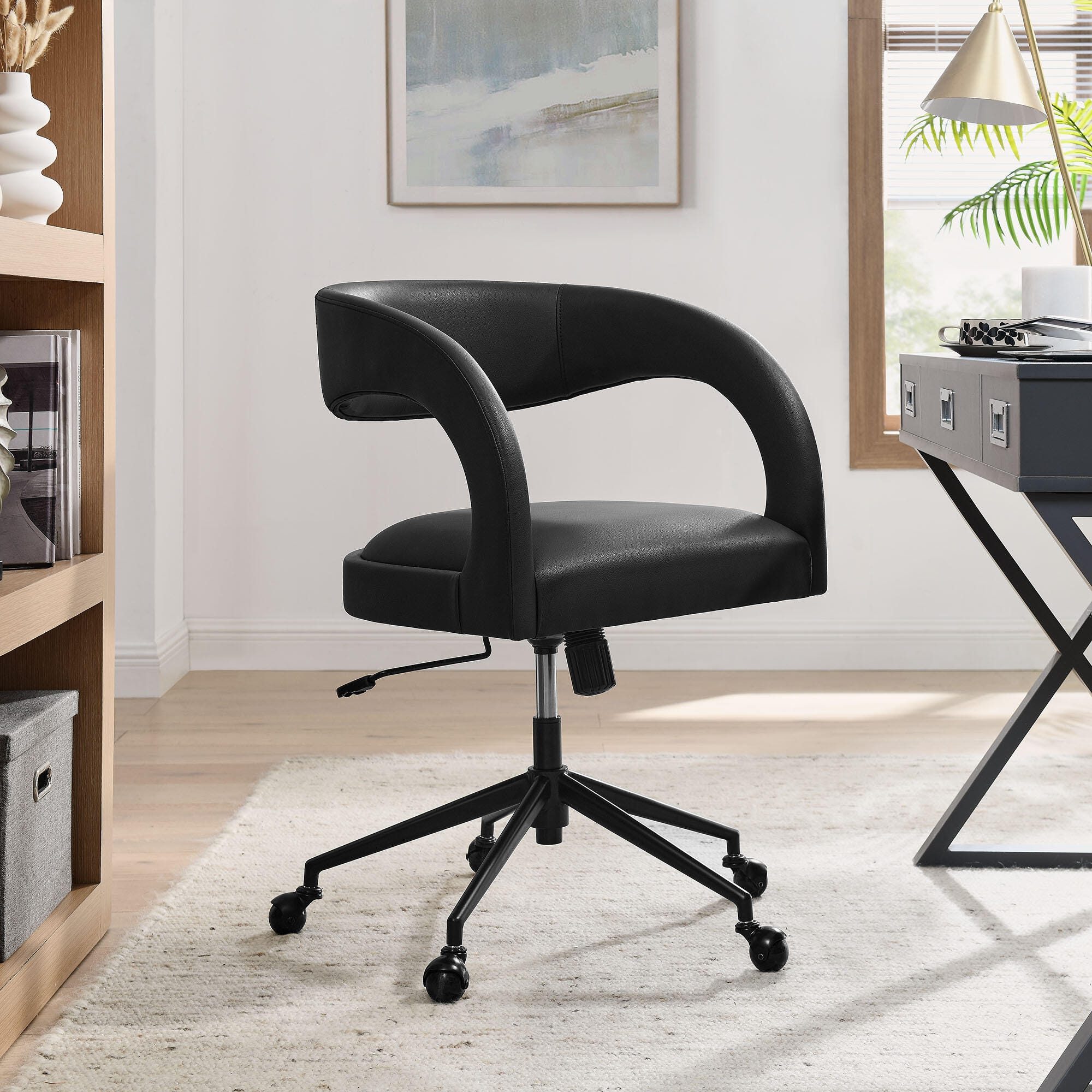 Click here for Modway Pinnacle Home Office Desk Chair  Black prices