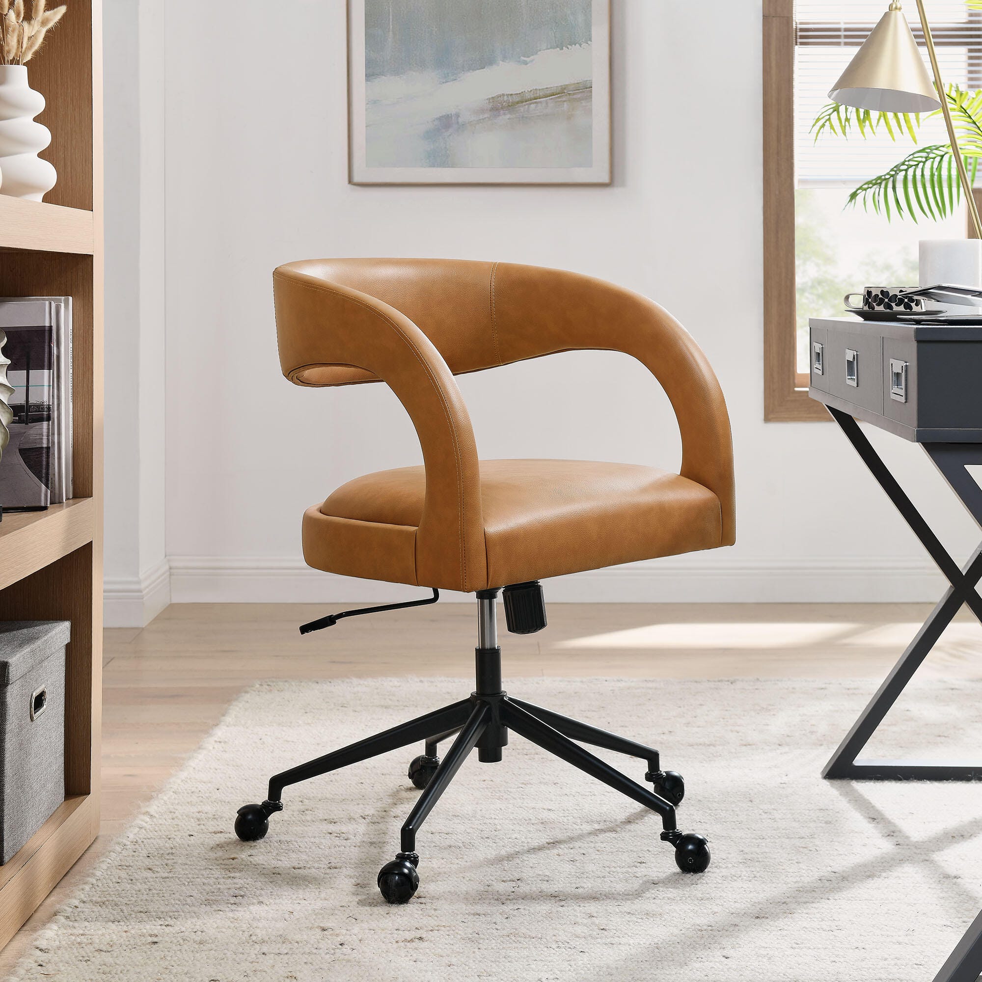 Click here for Modway Pinnacle Home Office Desk Chair  Tan prices
