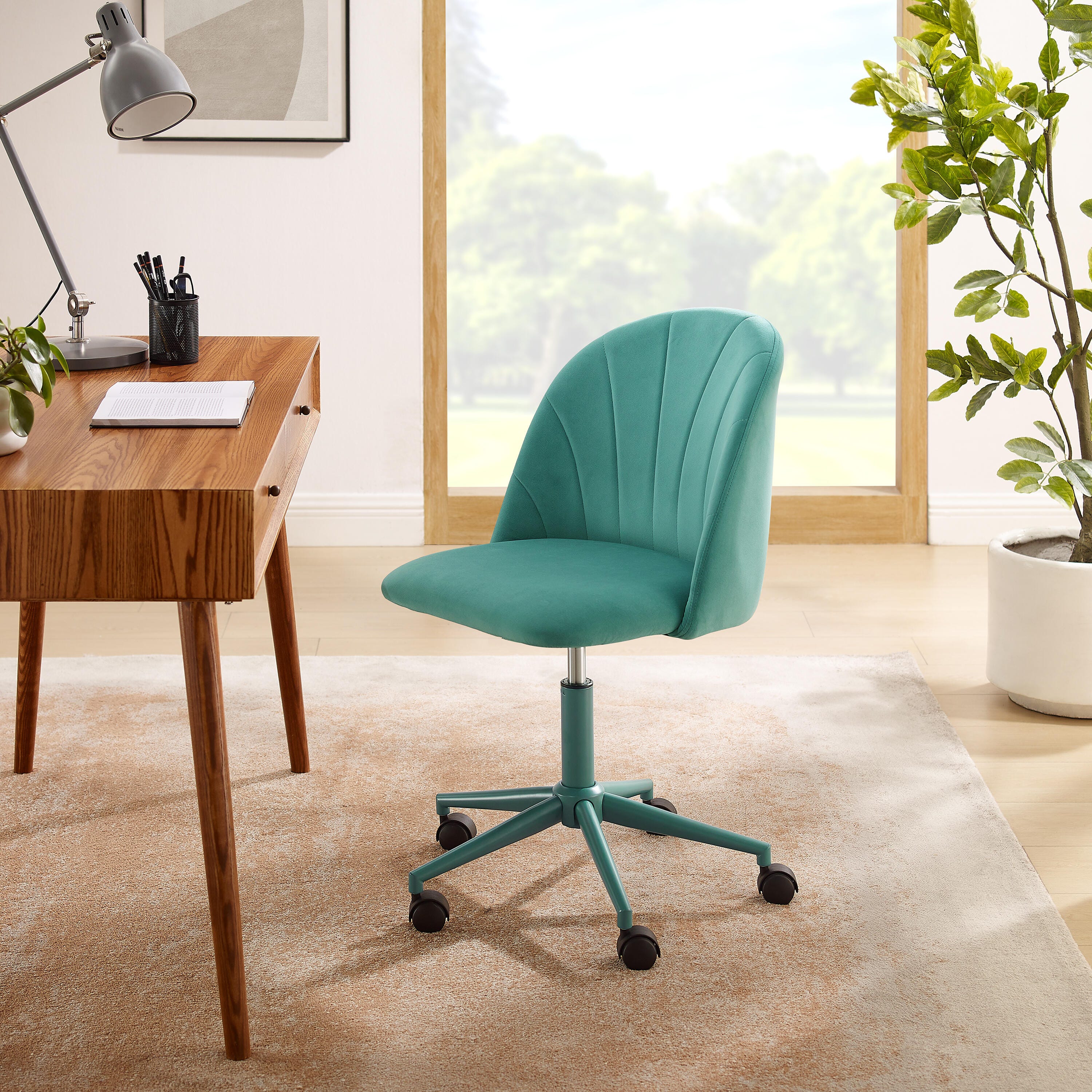 Click here for Linon Belle Home Office Desk Chair  Aqua prices