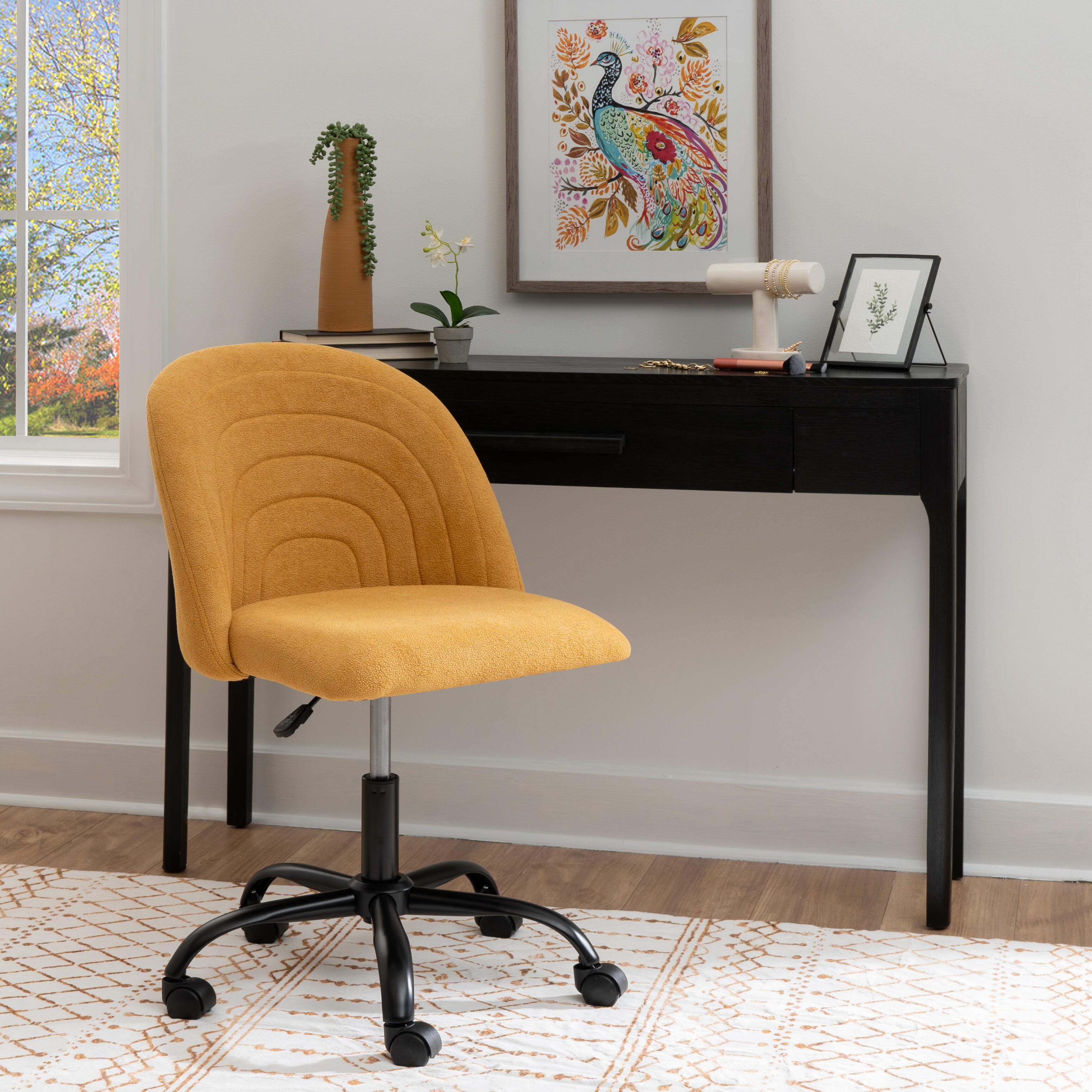 Click here for Linon Cate Home Office Desk Chair  Yellow prices