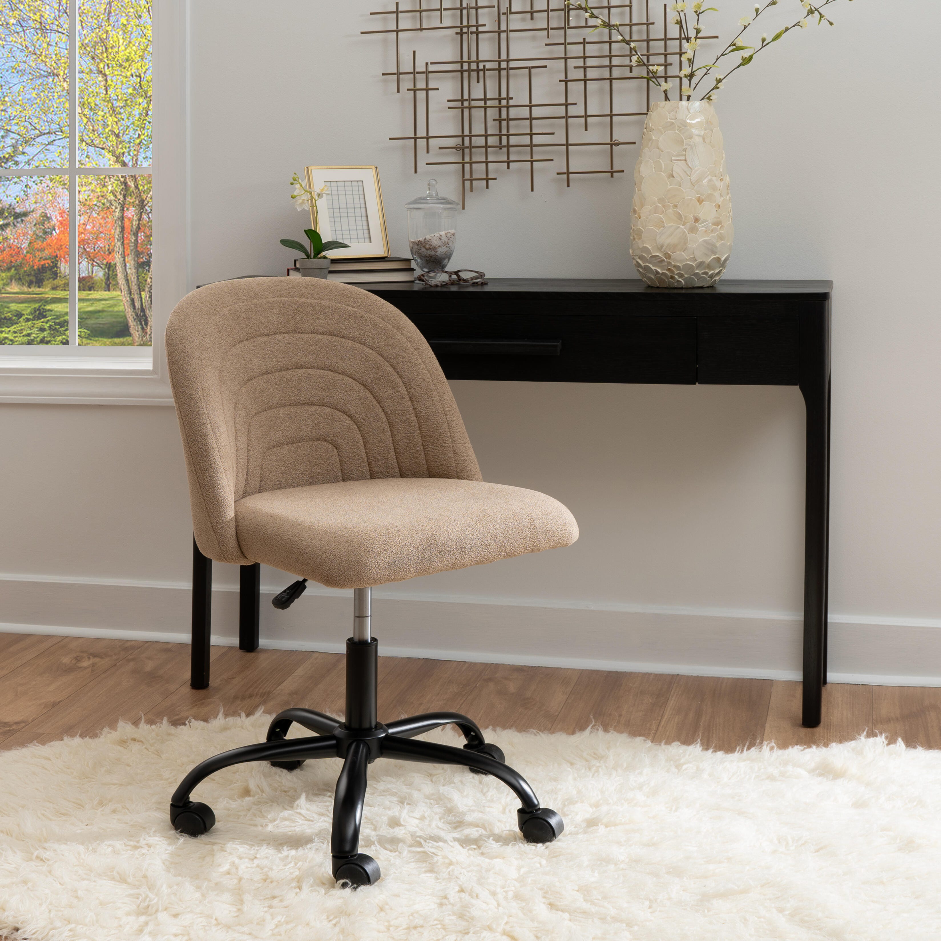 Click here for Linon Cate Home Office Desk Chair  Beige prices
