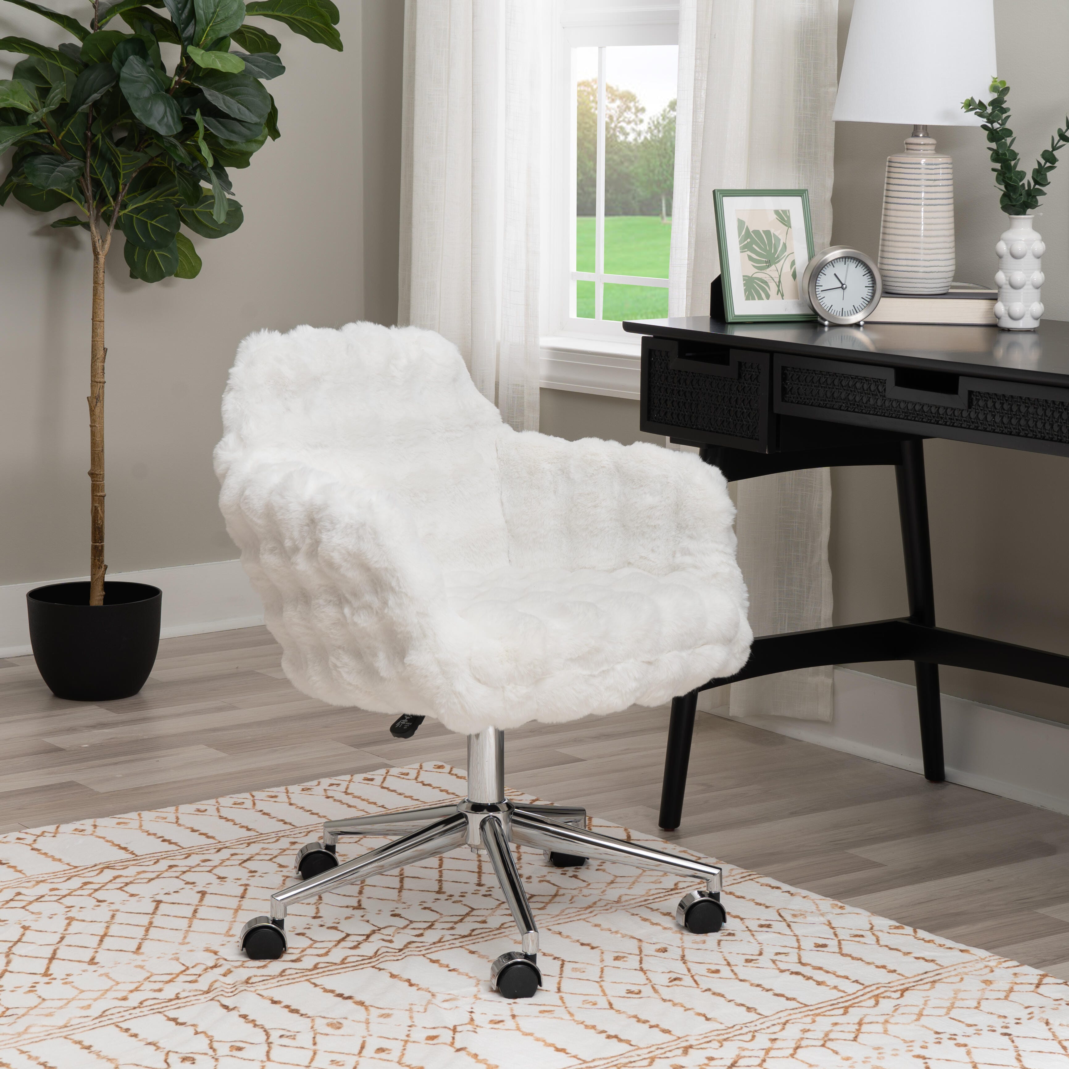 Click here for Linon Fiona Home Office Desk Chair  White prices
