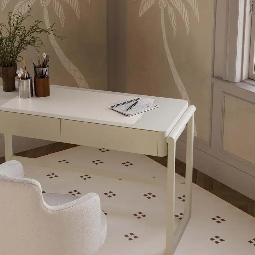 Click here for TOV Furniture Alfalfa 21 Home Office Desk  Taupe prices