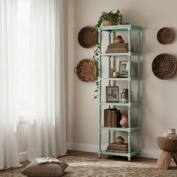 Click here for Crestview Collection 71 Etagere  Blue prices