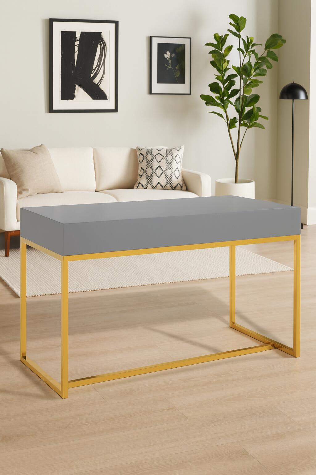 Click here for Safavieh Neria 24 Home Office Desk  White/Gold prices