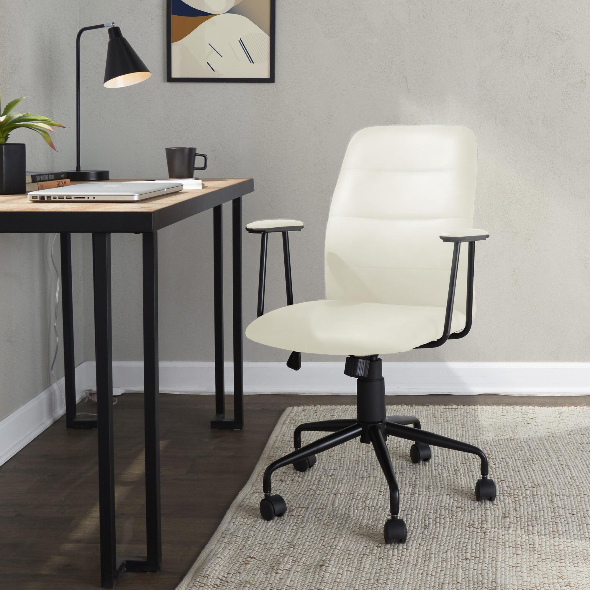 Click here for LumiSource Fredrick Executive Office Chair  Cream prices