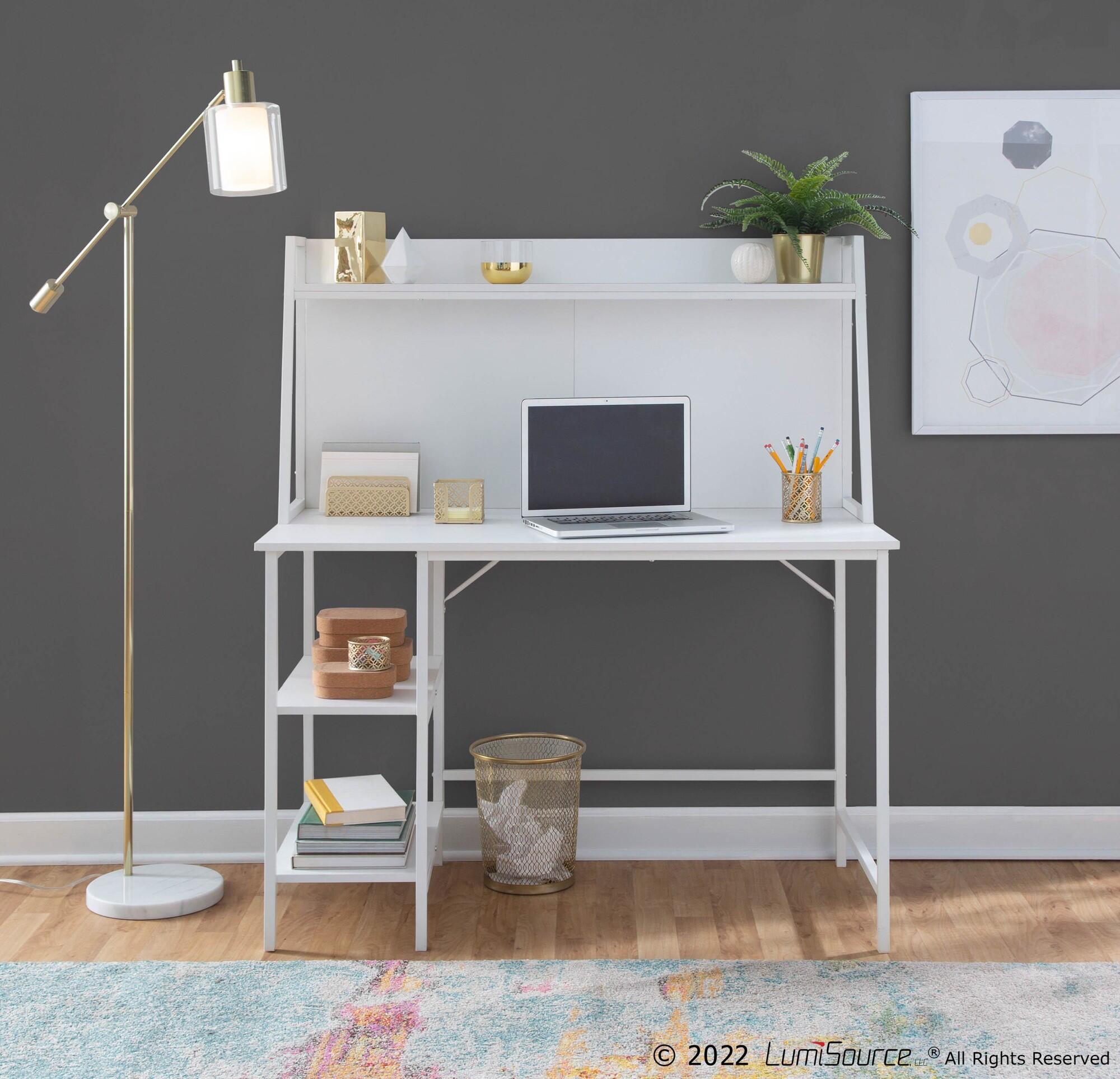 Click here for LumiSource Geo 47 Home Office Desk  White prices