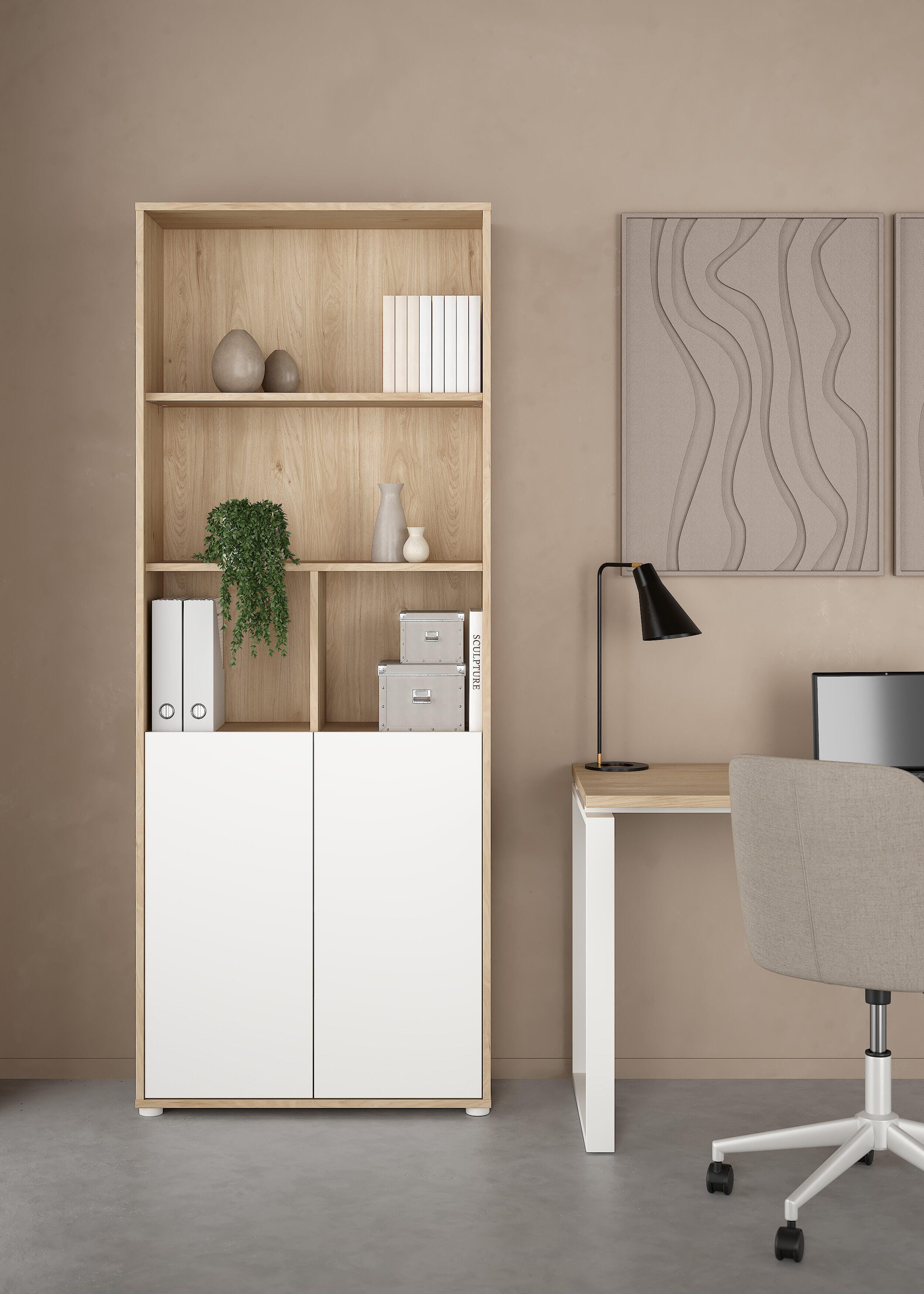 Click here for Tvilum Sign 80 Bookcase  Jackson Hickory/White prices