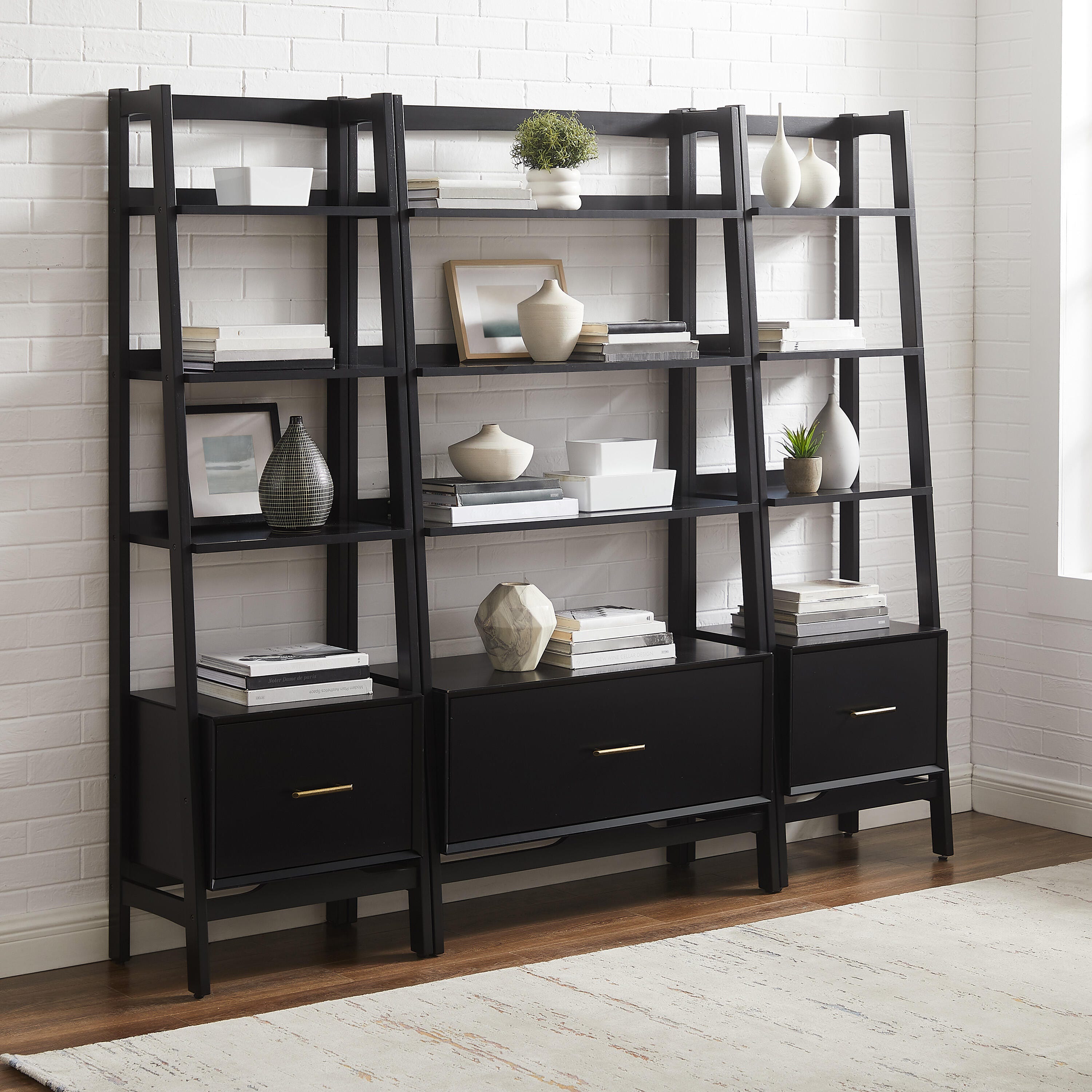 Click here for Crosley Furniture Landon 70 Etagere Bookcase Set... prices
