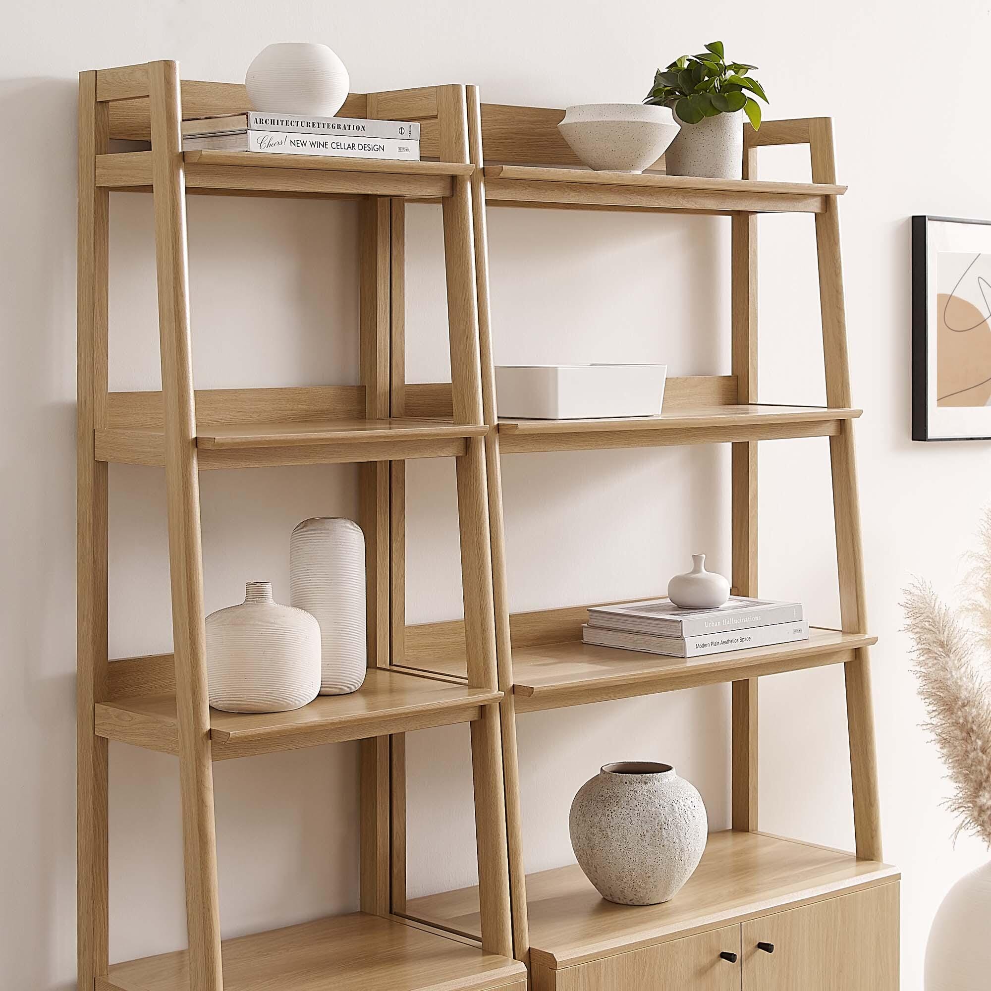 Click here for Modway Bixby 71 Bookshelf Set  Oak prices