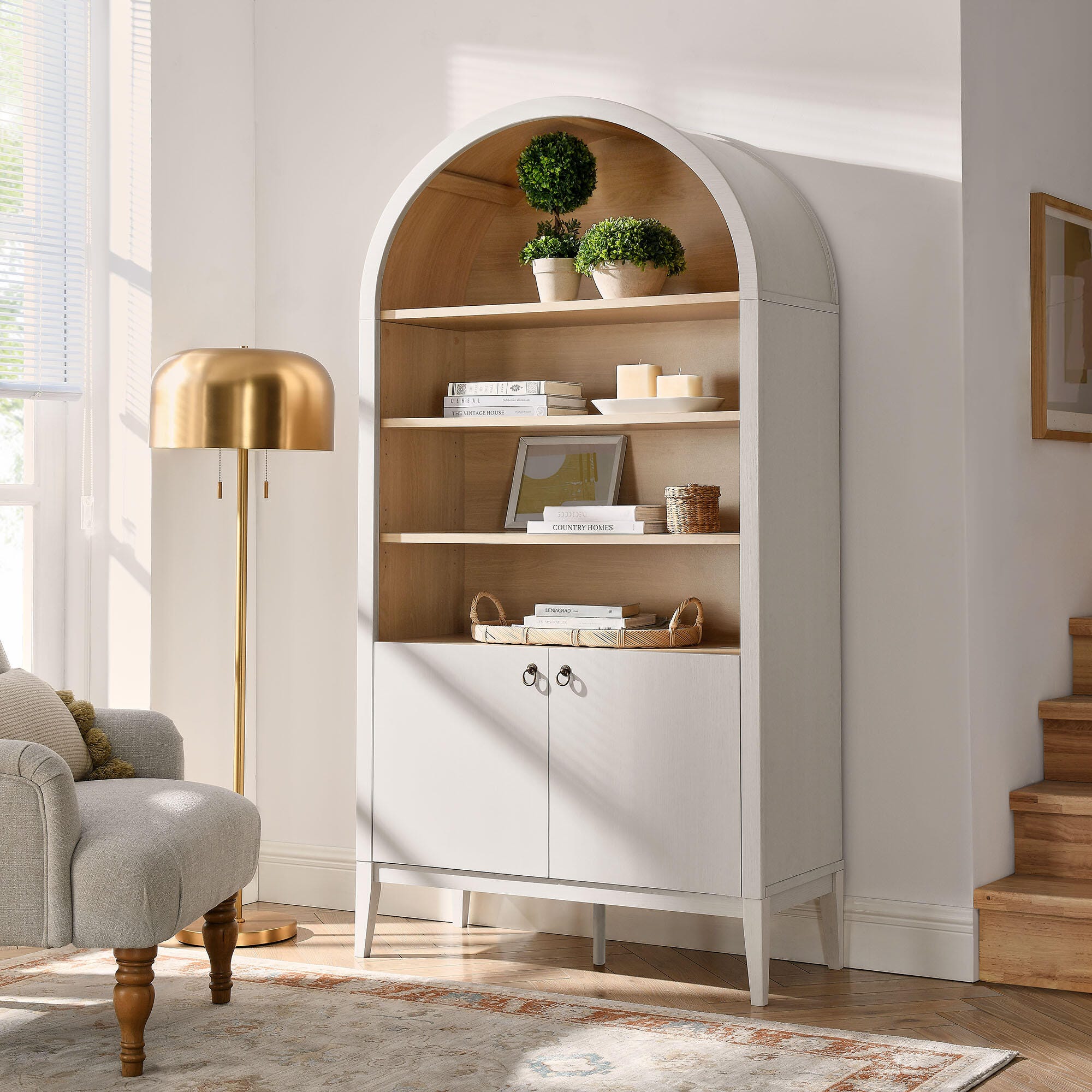 Click here for Modway Nolan 74 Storage Bookcase  Ivory prices