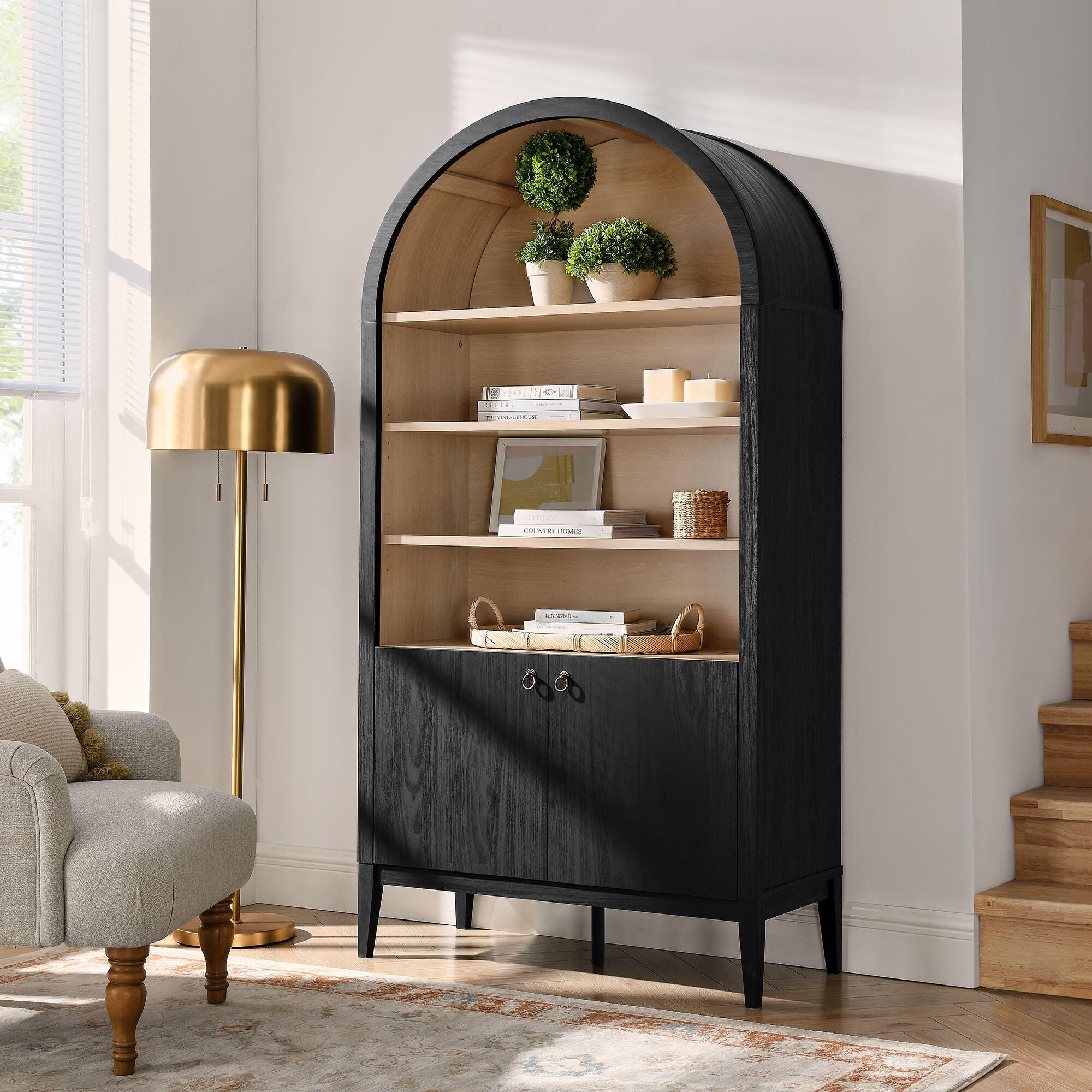 Click here for Modway Nolan 74 Storage Bookcase  Black prices