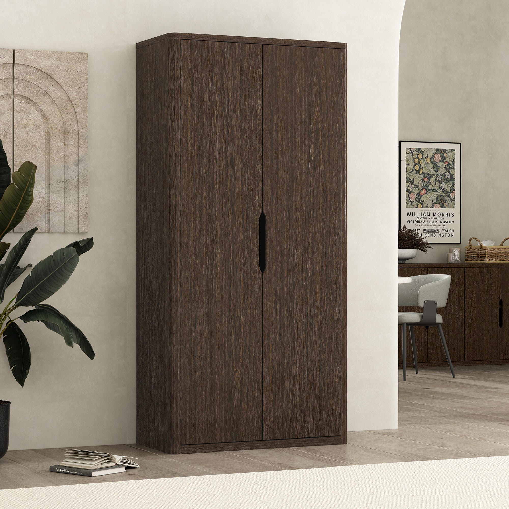 Click here for Manhattan Comfort Rivington 79 Bookcase  Walnut prices