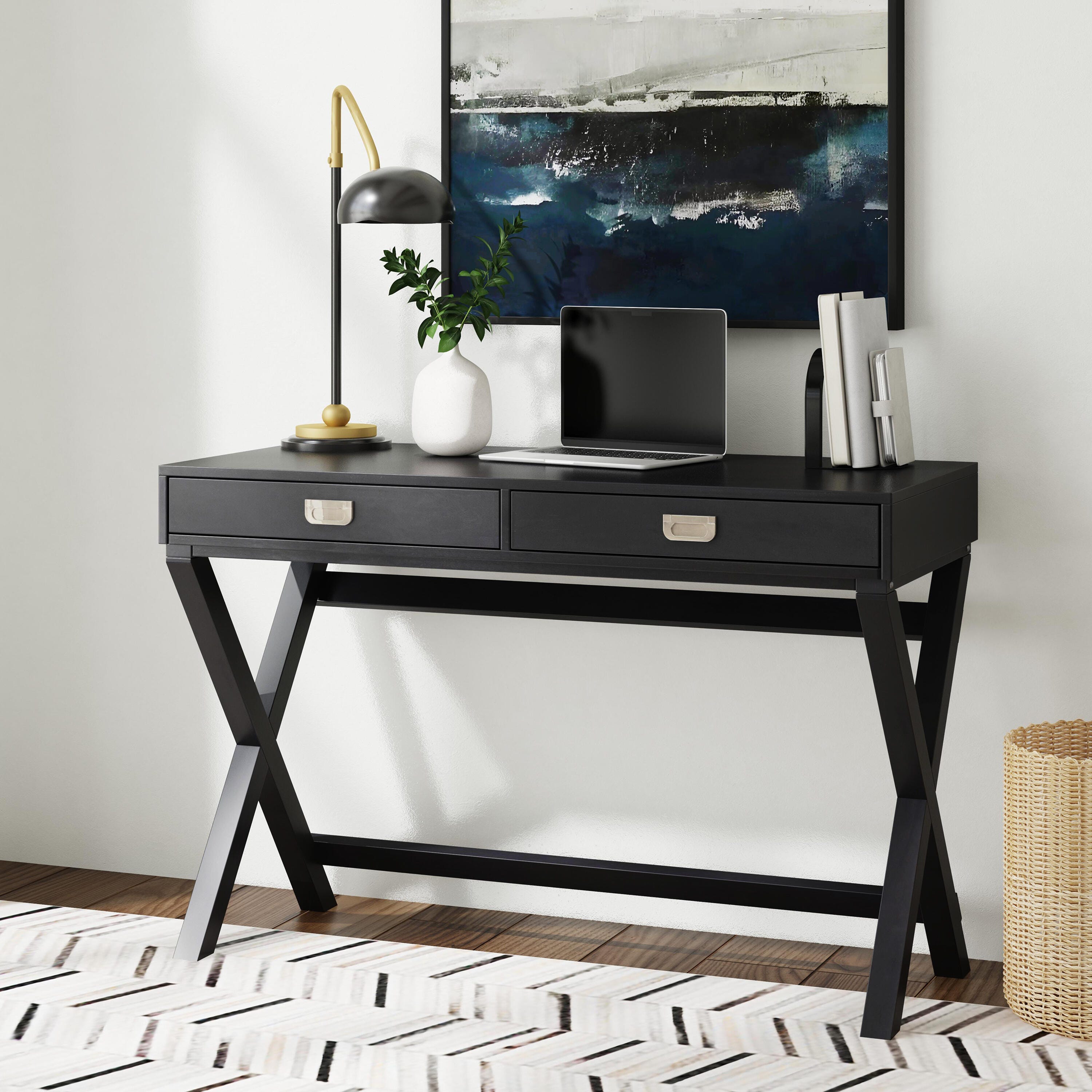 Click here for Heather Writing Desk  Black prices