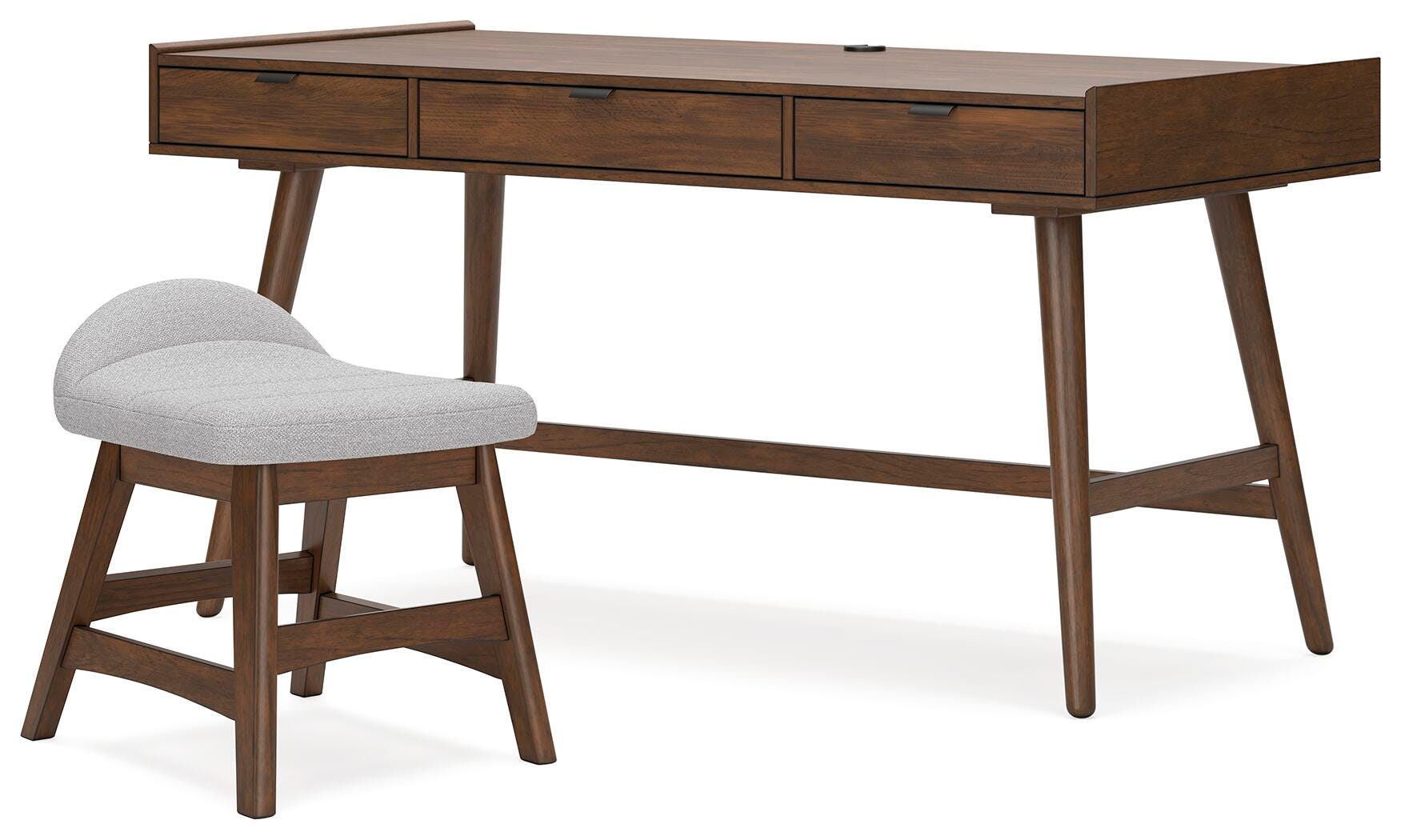Click here for Lyncott Home Office Desk with Chair  Brown prices