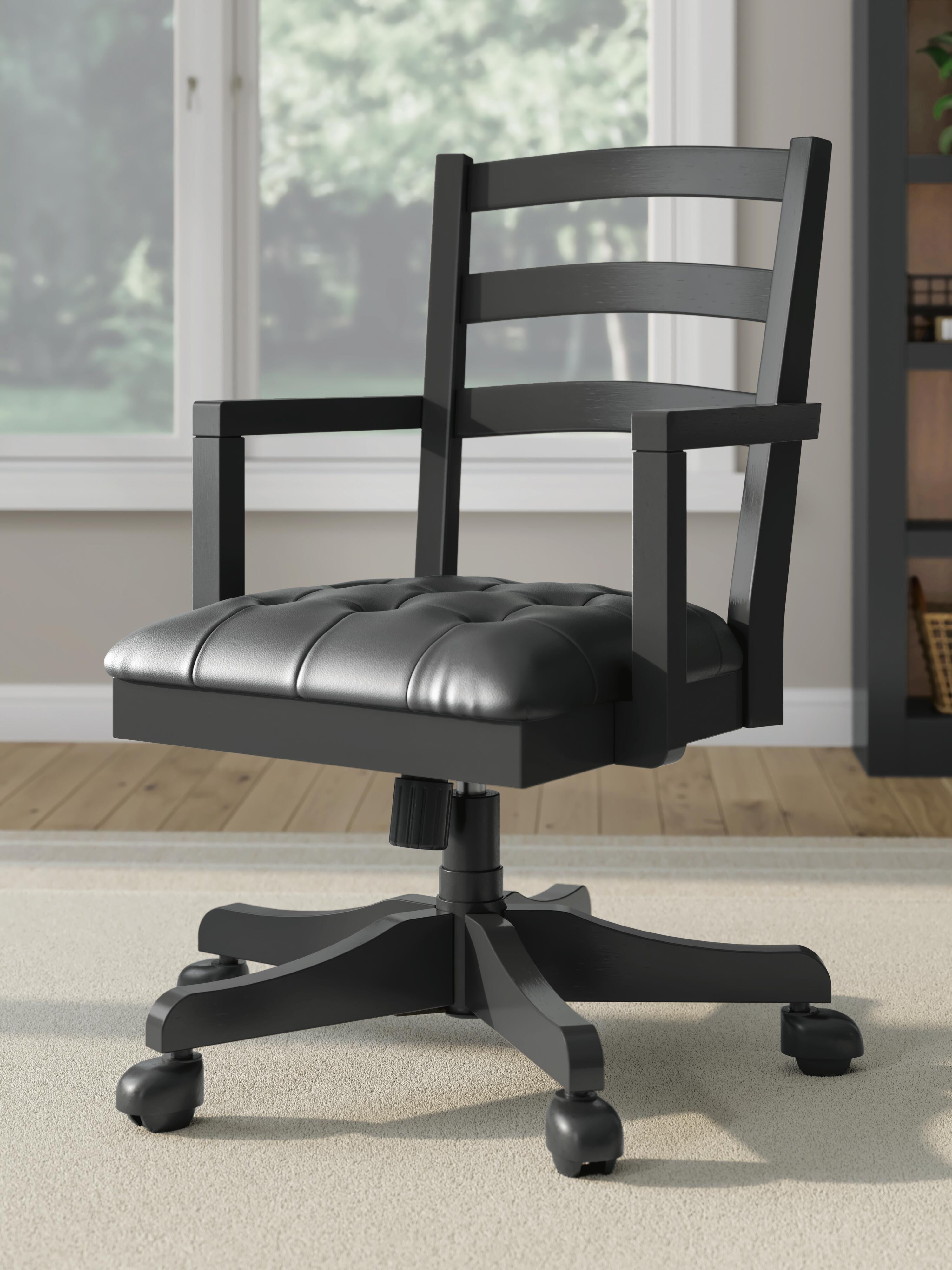 Click here for Wildenauer Home Office Swivel Desk Chair  Black prices