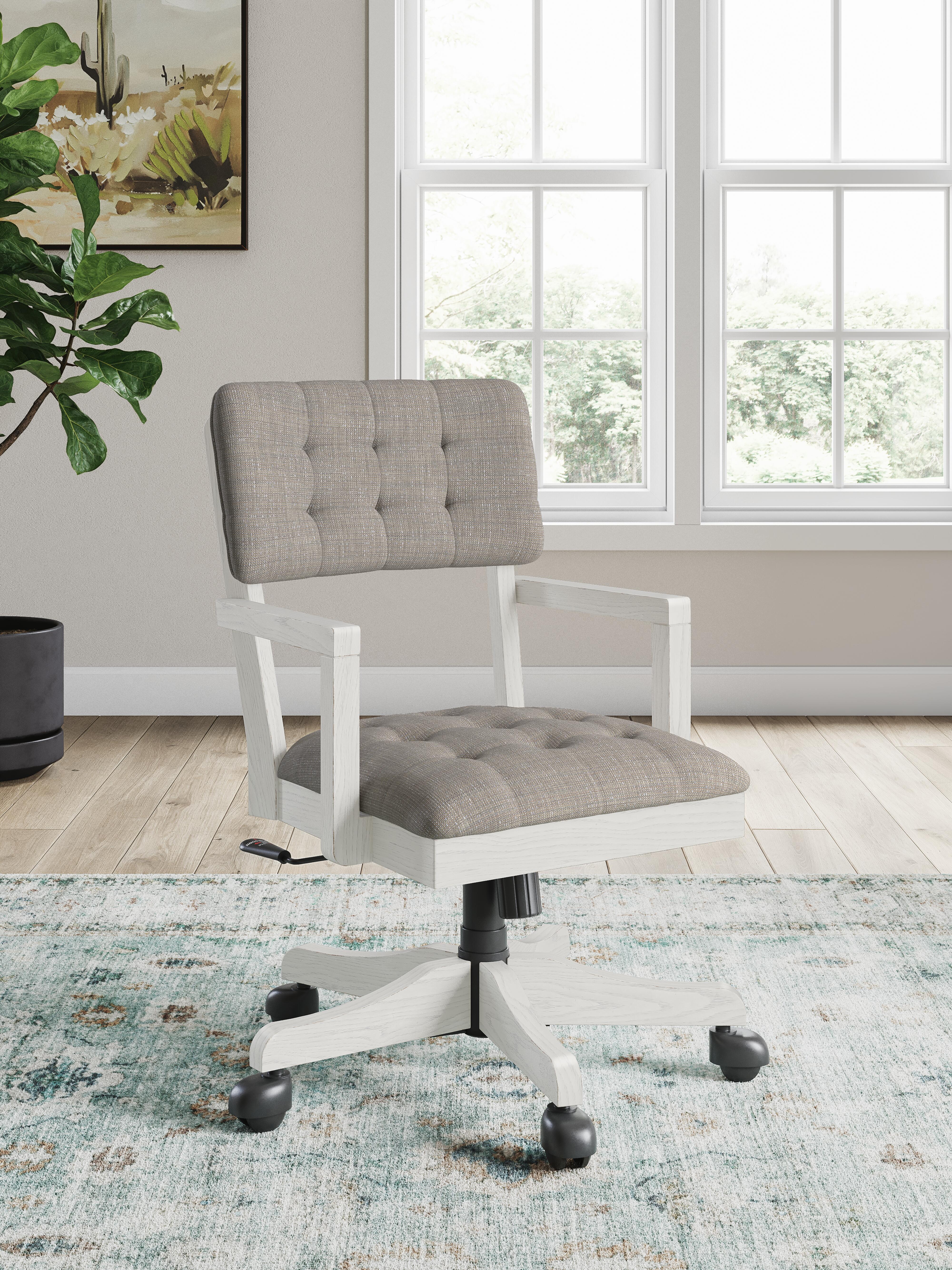 Click here for Robbinsdale Home Office Desk Chair  Antique White prices