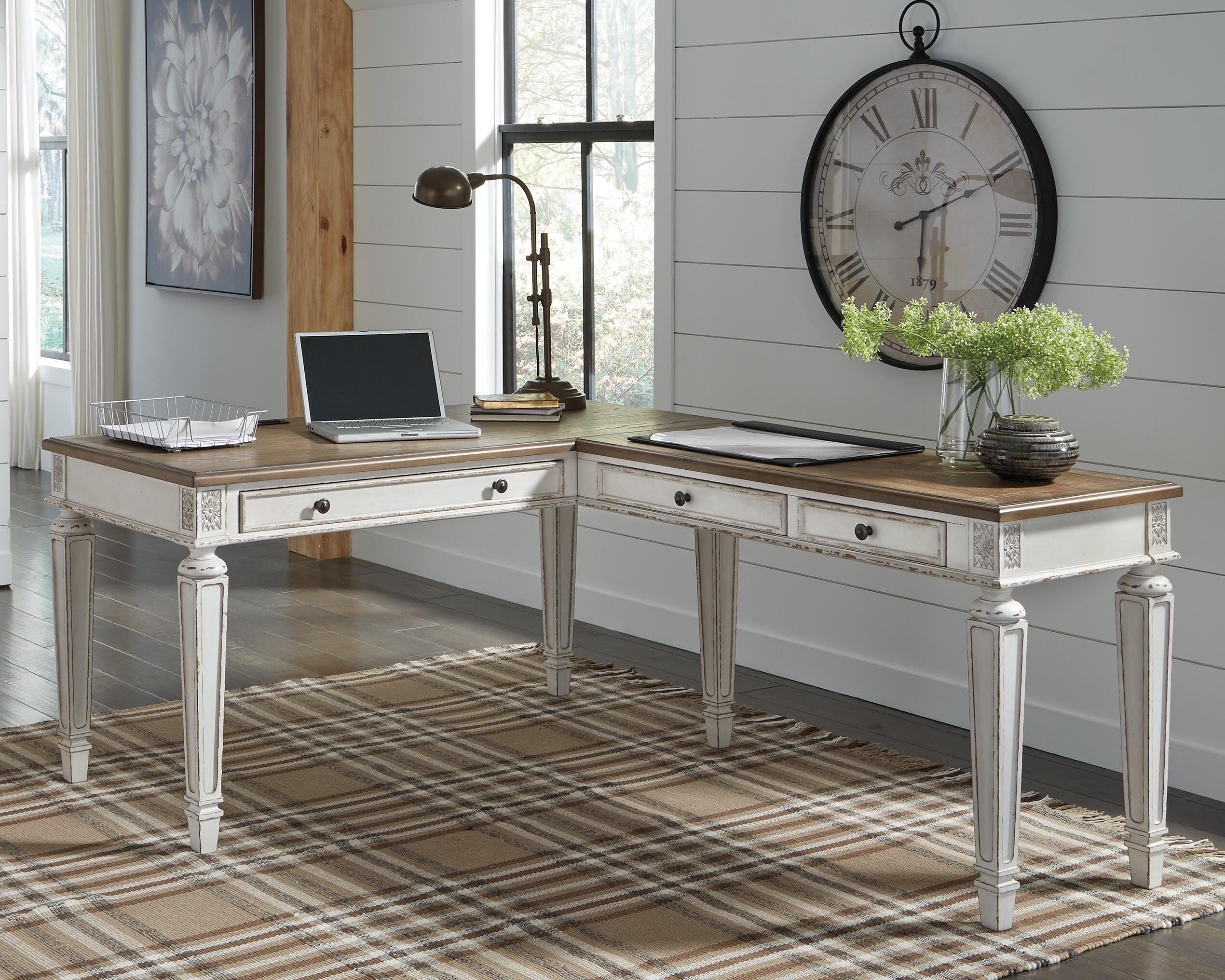 Click here for Realyn 60 L-Shaped Home Office Desk with USB Charg... prices