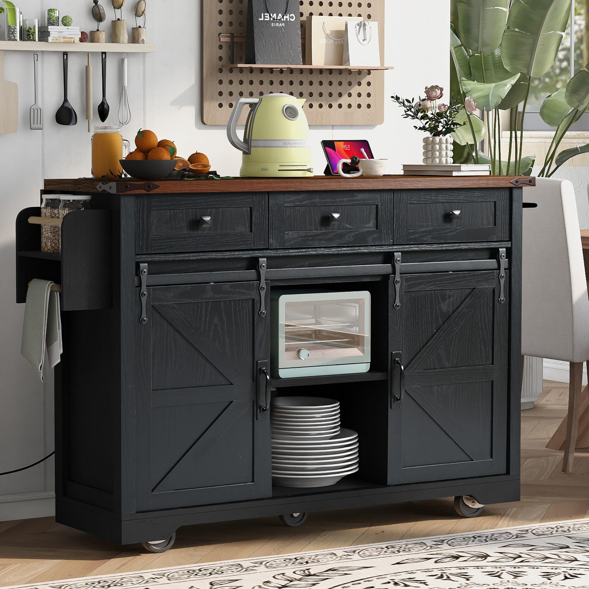 Click here for Dovelina Kiopy Kitchen Island with Power Outlet  B... prices