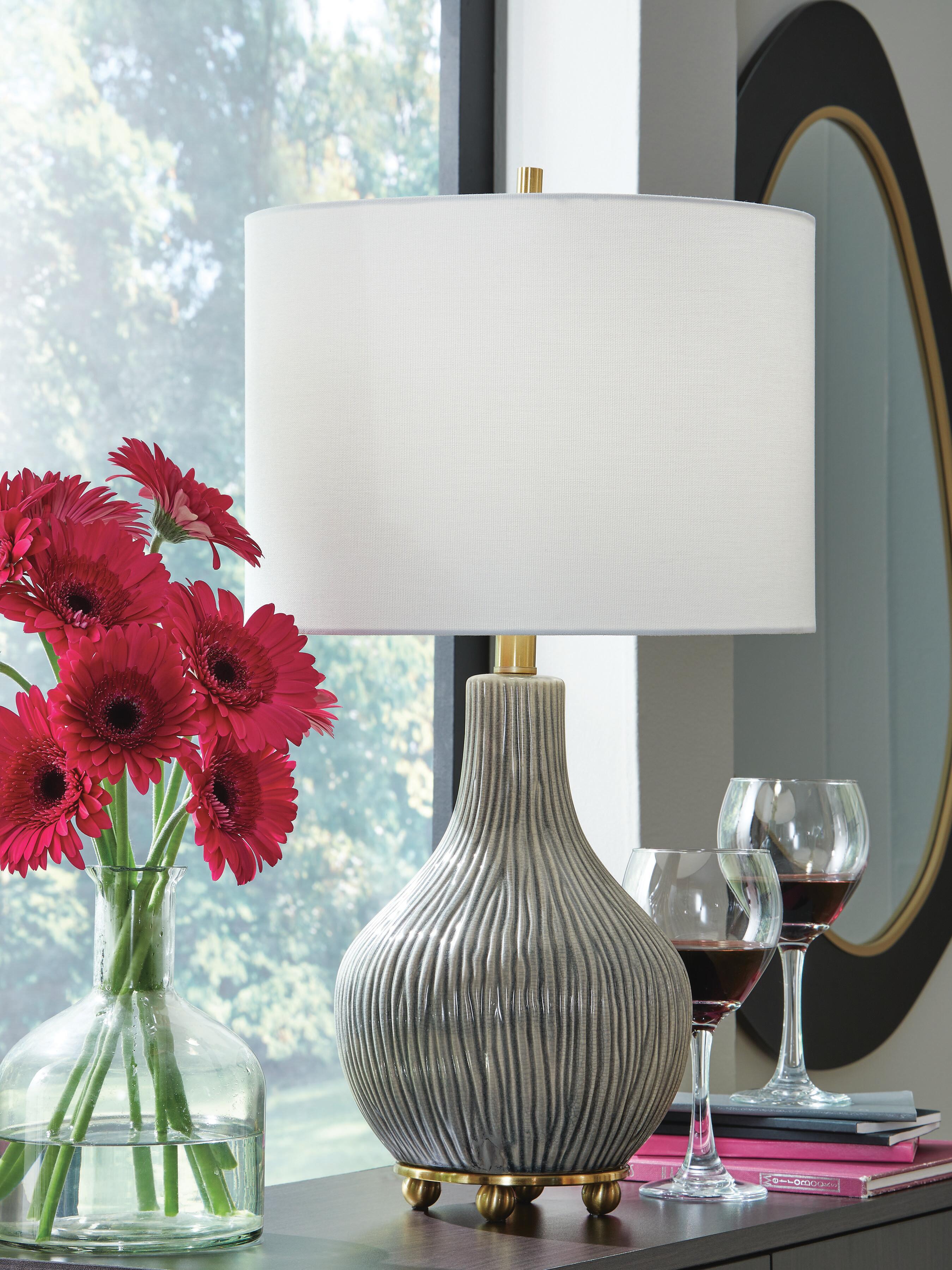 Click here for Judlen Table Lamp  Gray/Gold Finish prices