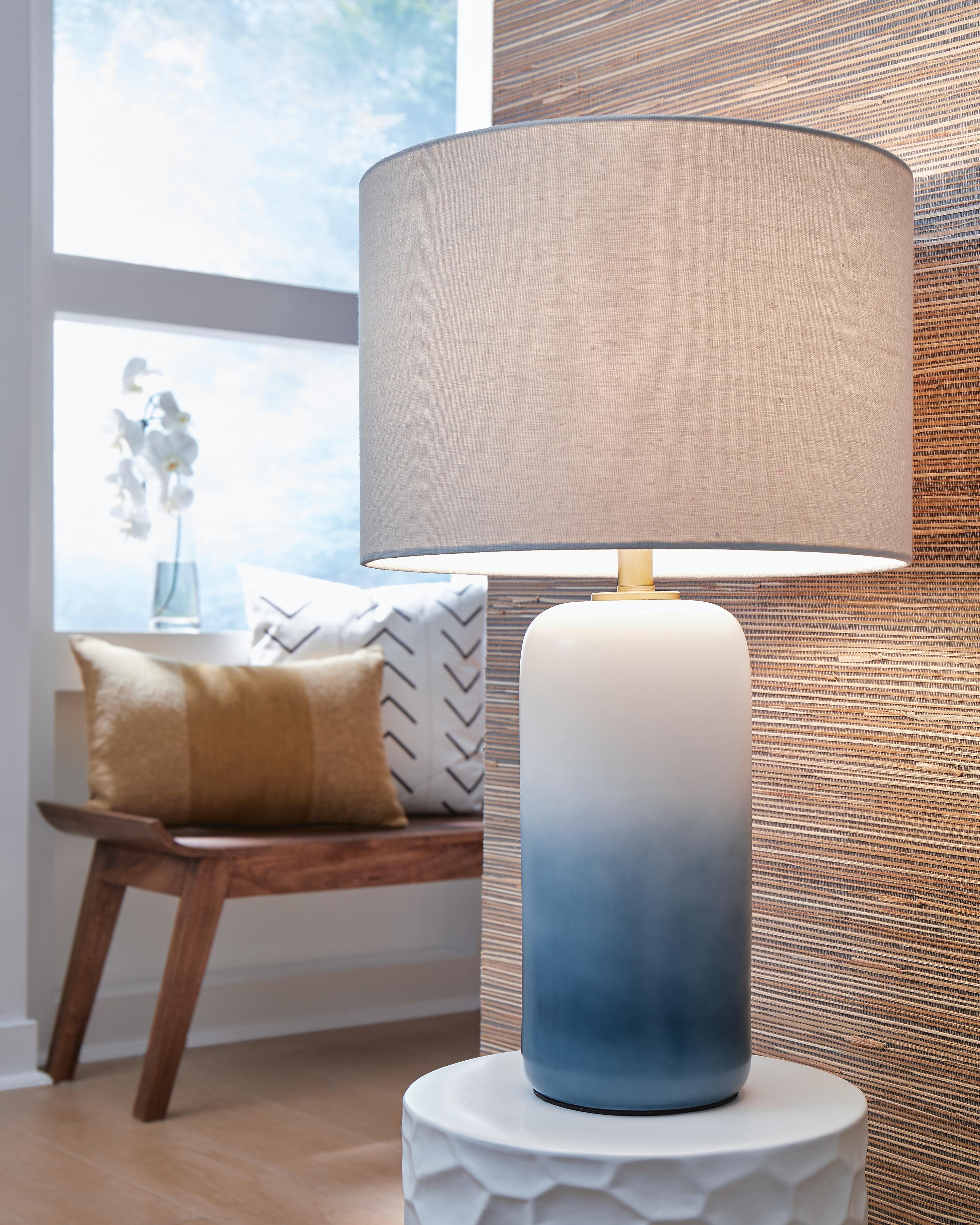 Click here for Lemrich Table Lamp  White/Teal prices