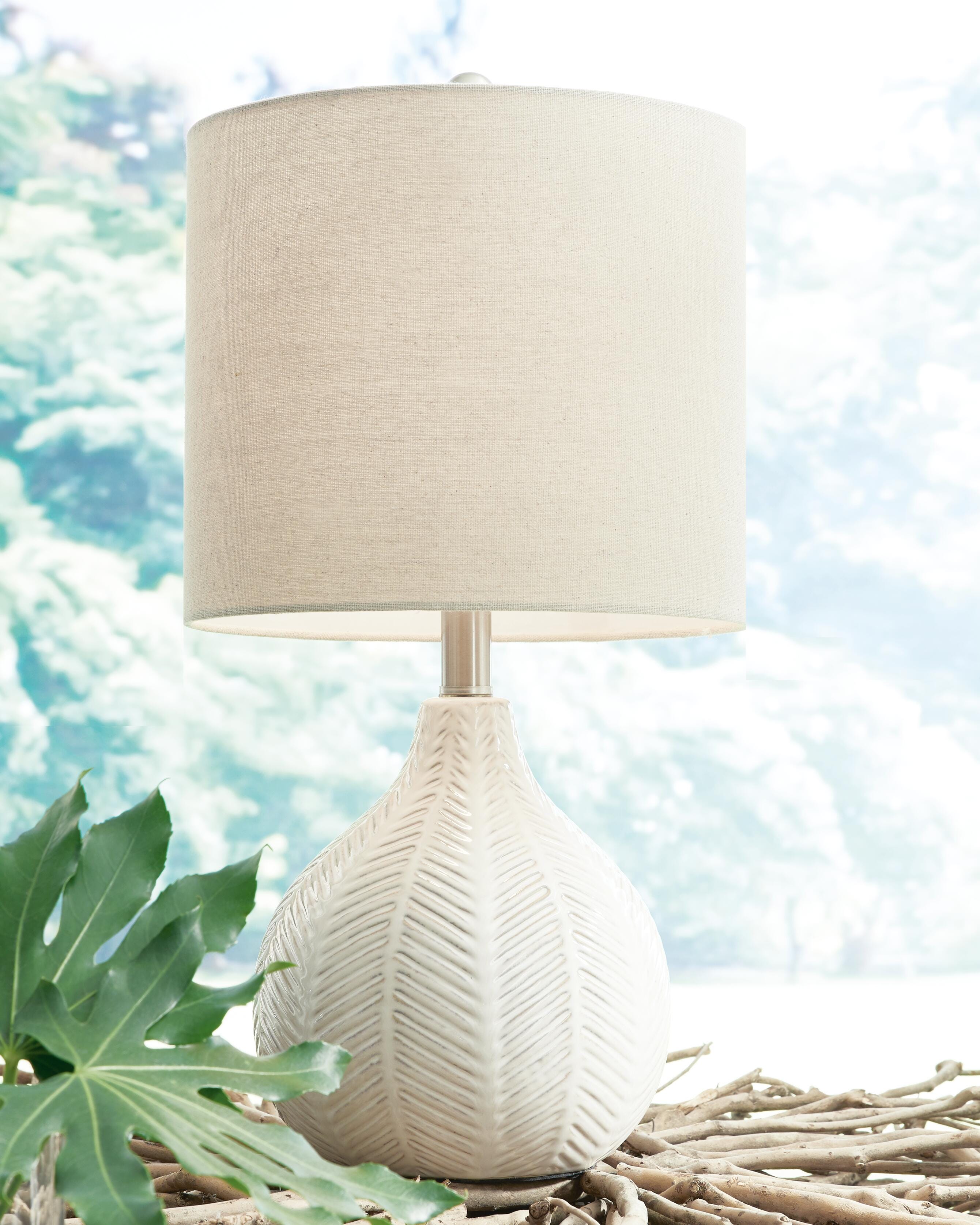 Click here for Rainermen Table Lamp  Off White prices