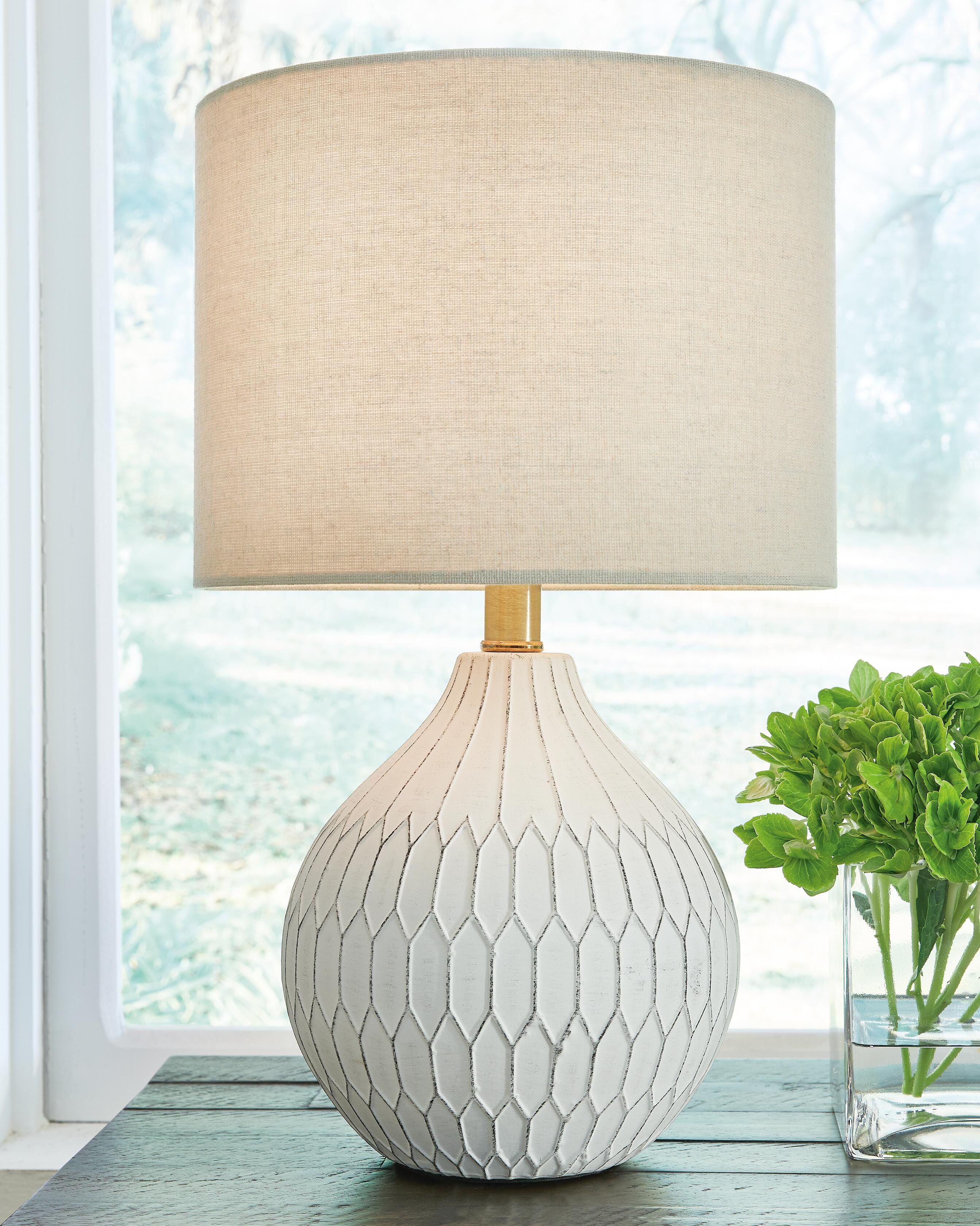 Click here for Wardmont Table Lamp  White prices